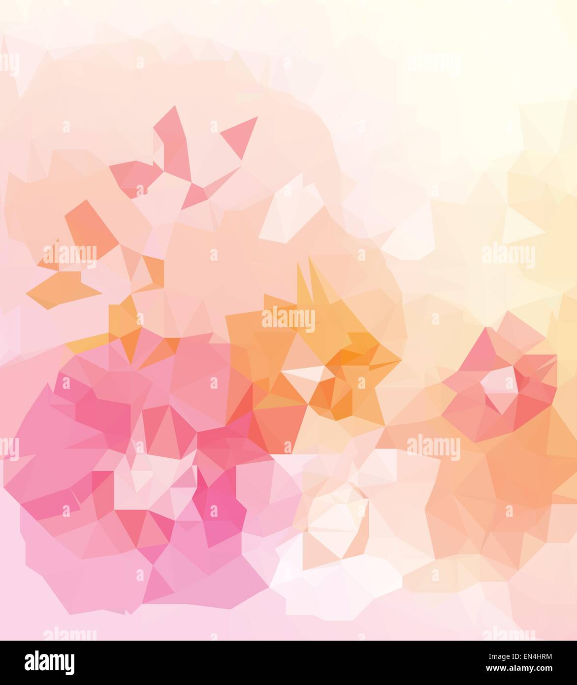 Background abstract triangle geometry pattern flower canvas Stock ...