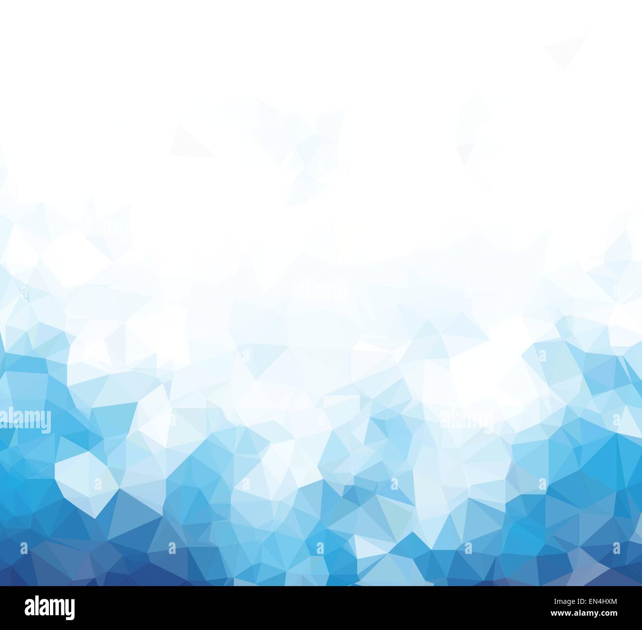 Background abstract triangle geometry pattern blue blank page Stock ...