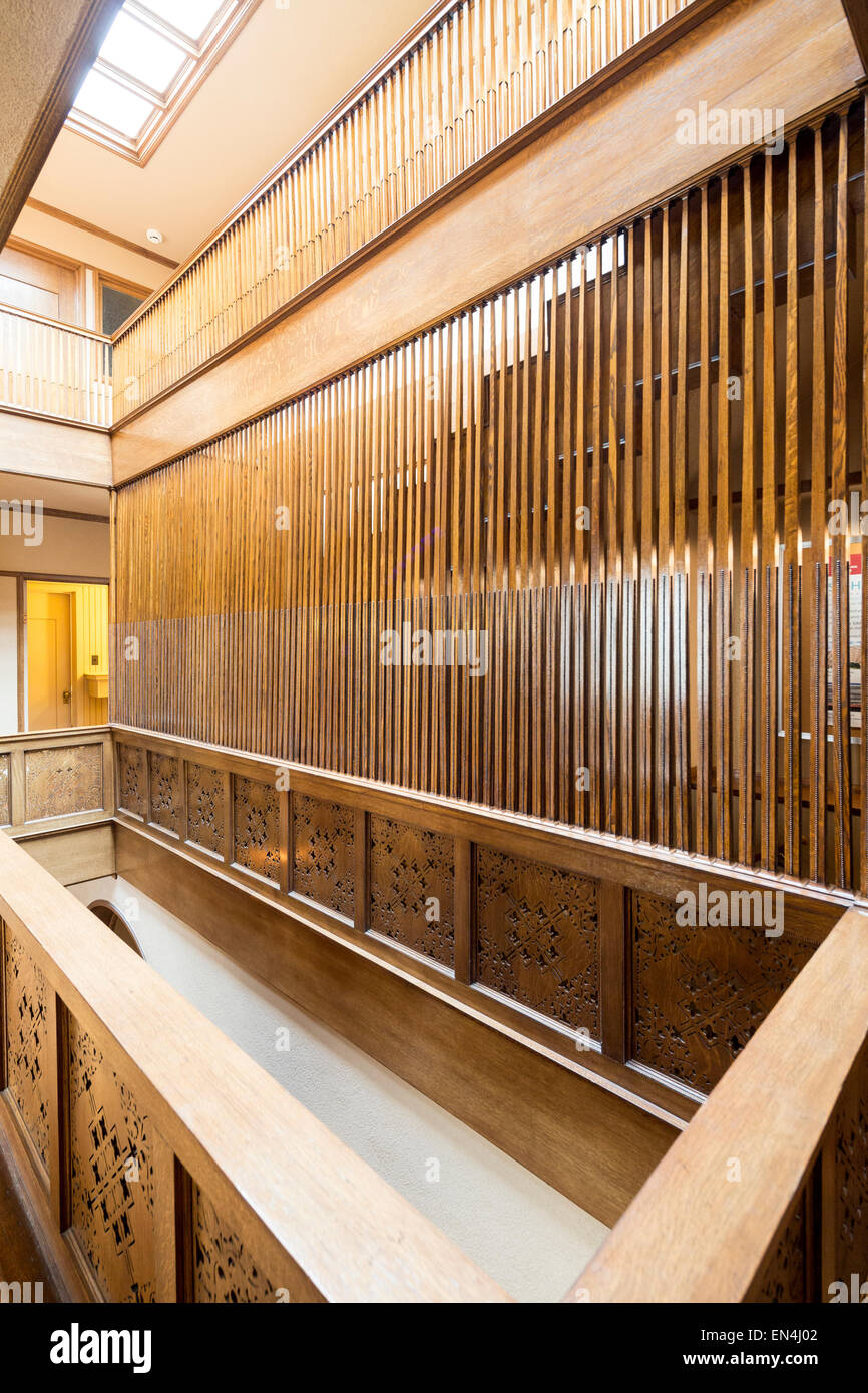 interior of the Charnley-Persky House, Chicago, Illinois, USA Stock ...