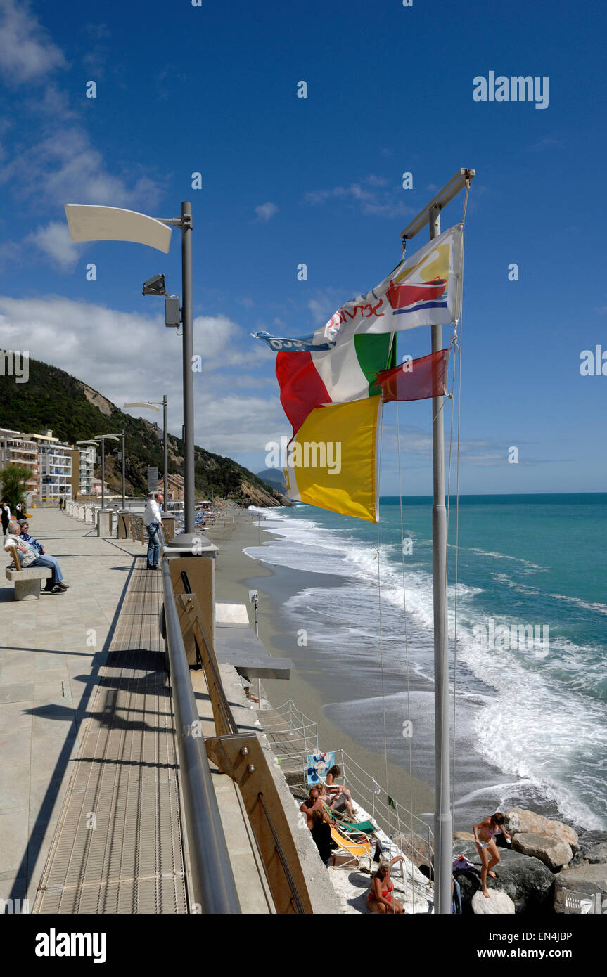 the beach of Deiva Marina Italy Stock Photo - Alamy