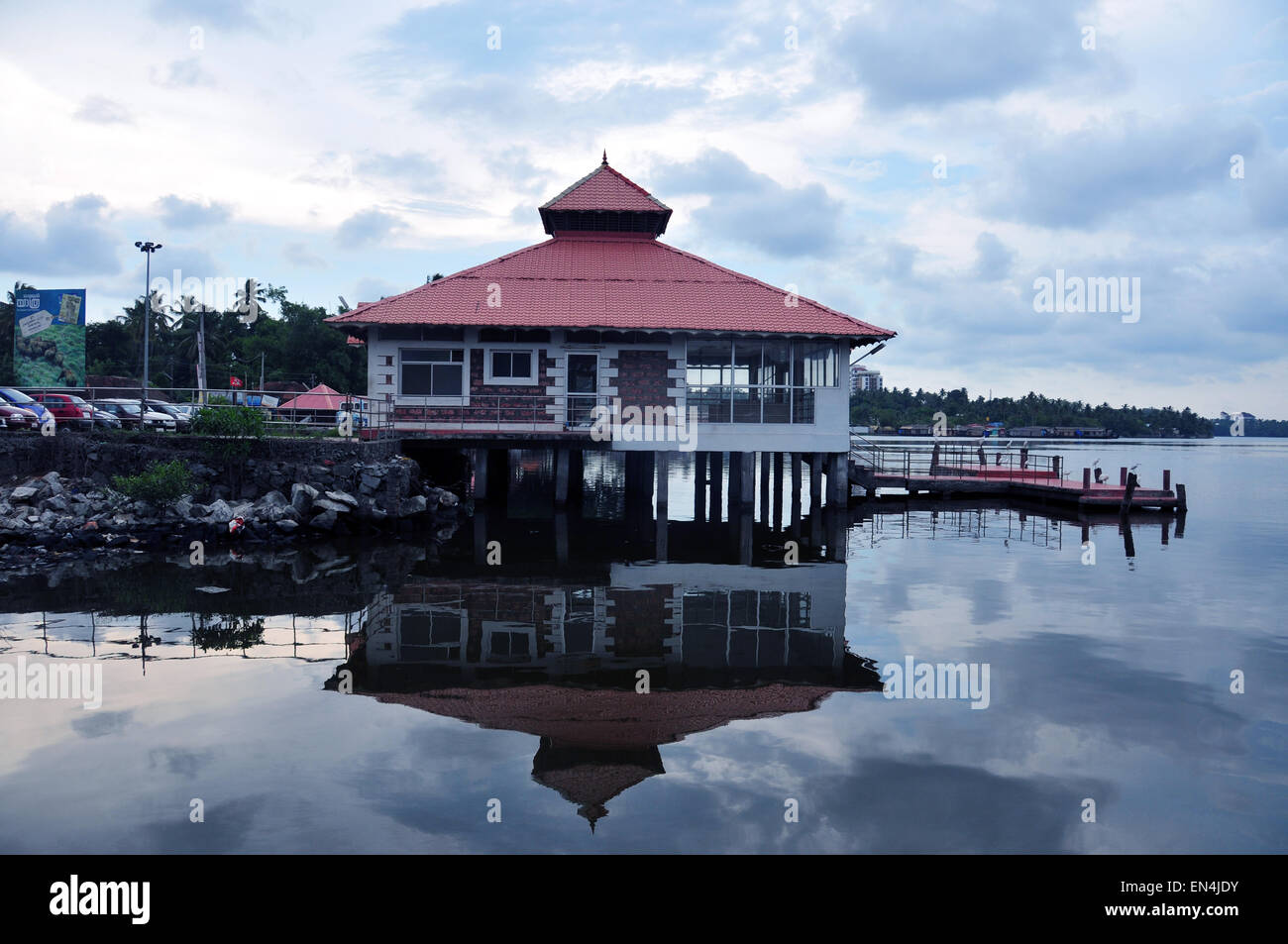 Beautiful view of a boat jetty Stock Photo - Alamy