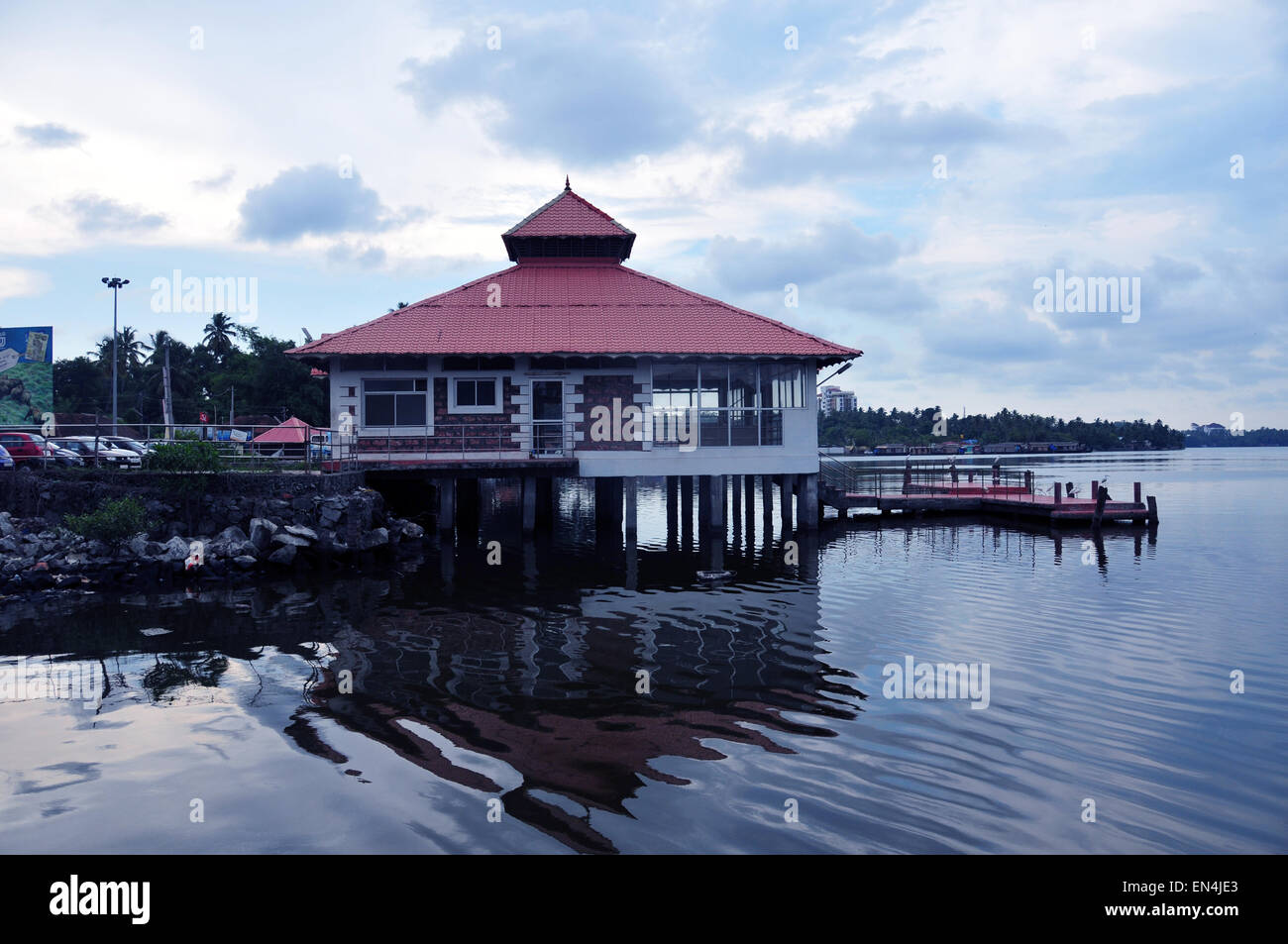 Beautiful view of a boat jetty Stock Photo - Alamy