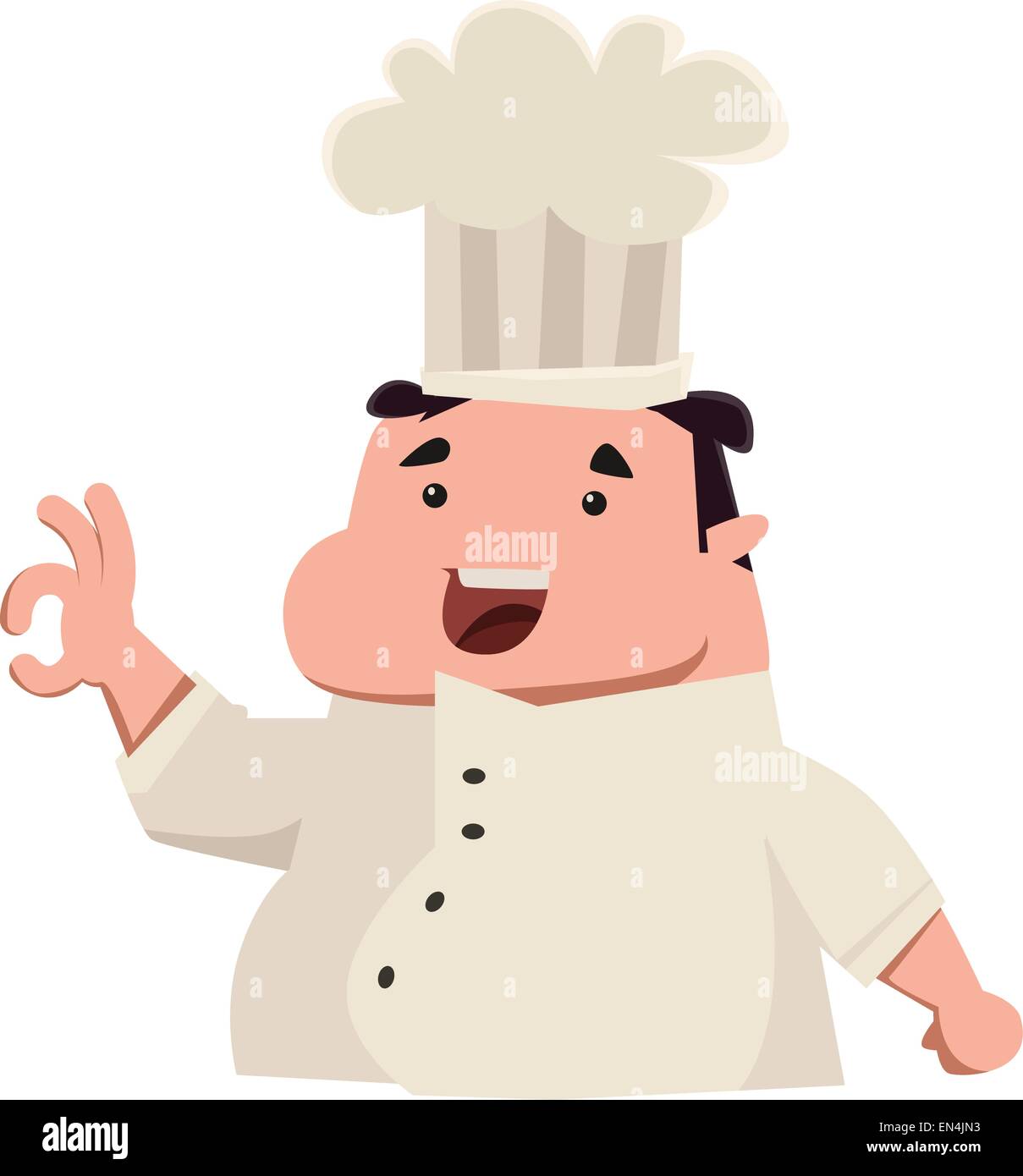 Chef says its perfect vector illustration cartoon character Stock ...