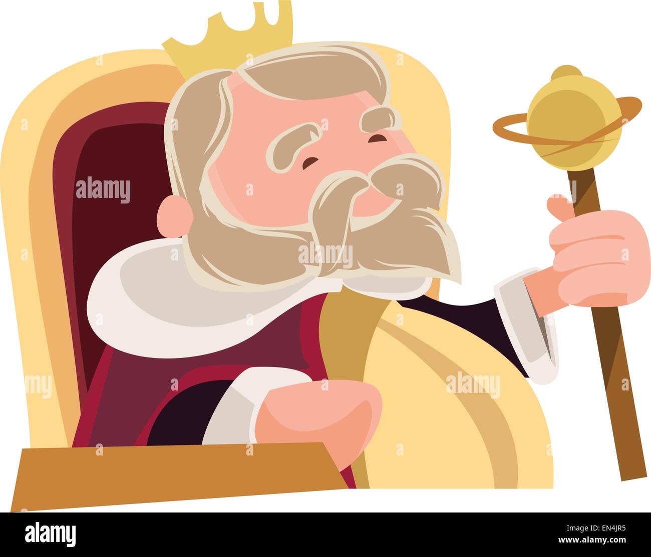 King cartoon illustration hi-res stock photography and images - Alamy