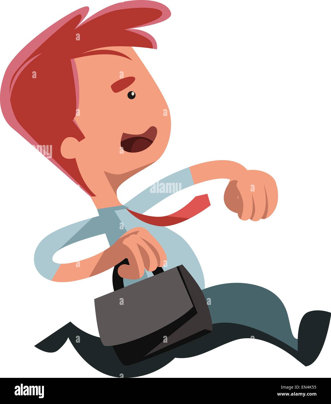 Running businessman vector illustration cartoon character Stock Vector ...