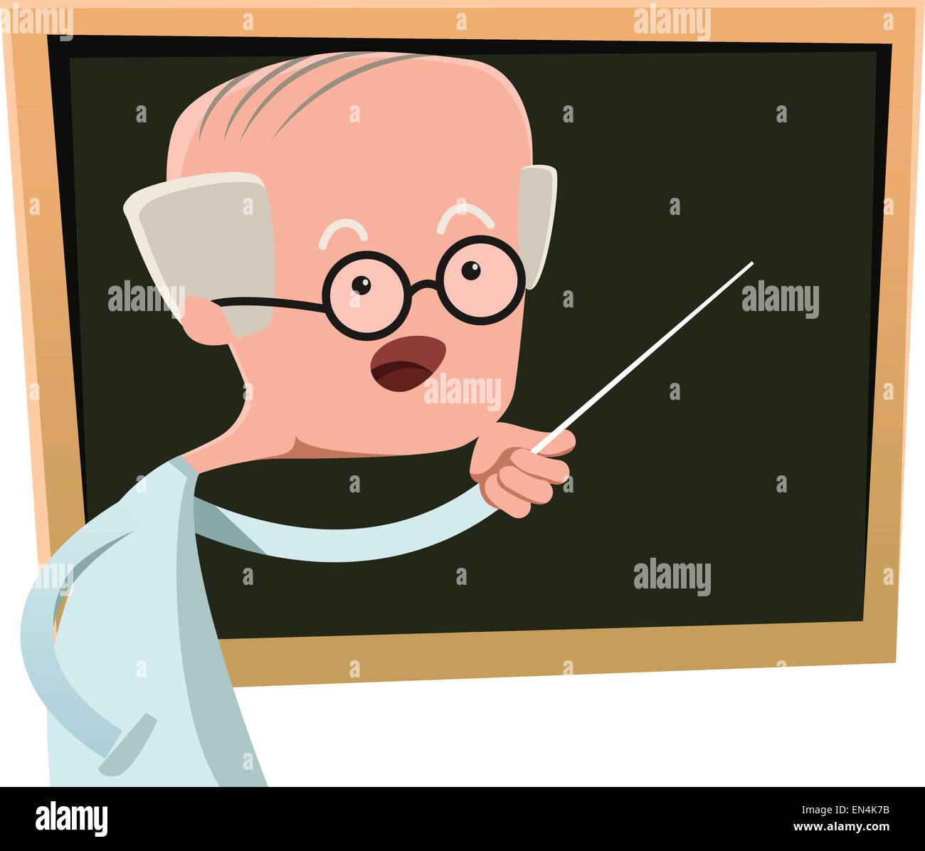 Old man teaching at class vector illustration cartoon character Stock ...
