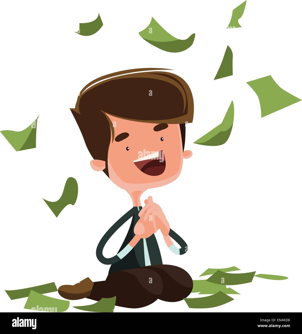 Raining Money Cartoon