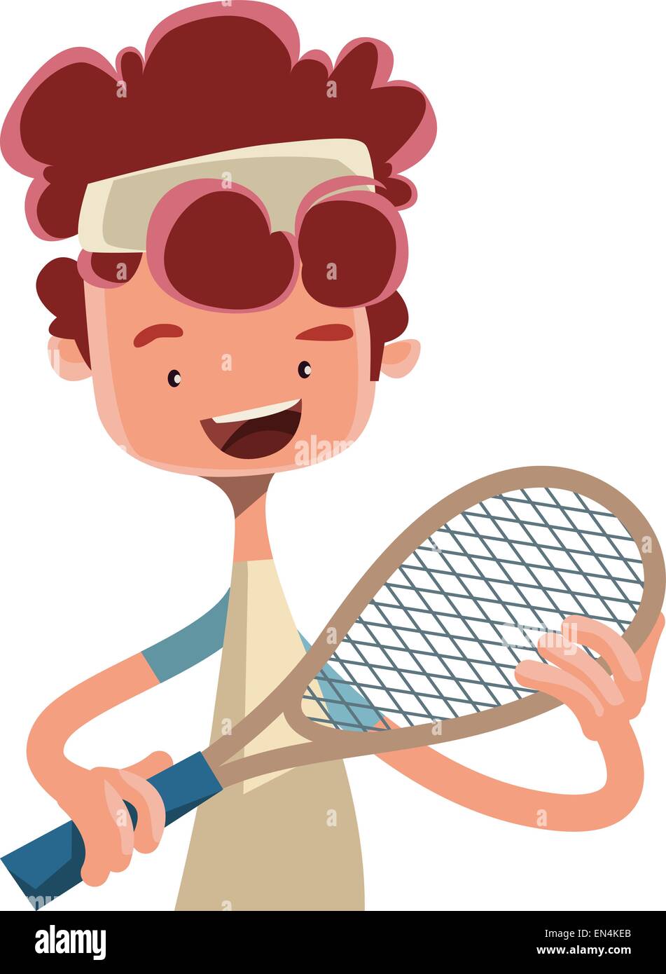 Racket cartoon hi-res stock photography and images - Alamy