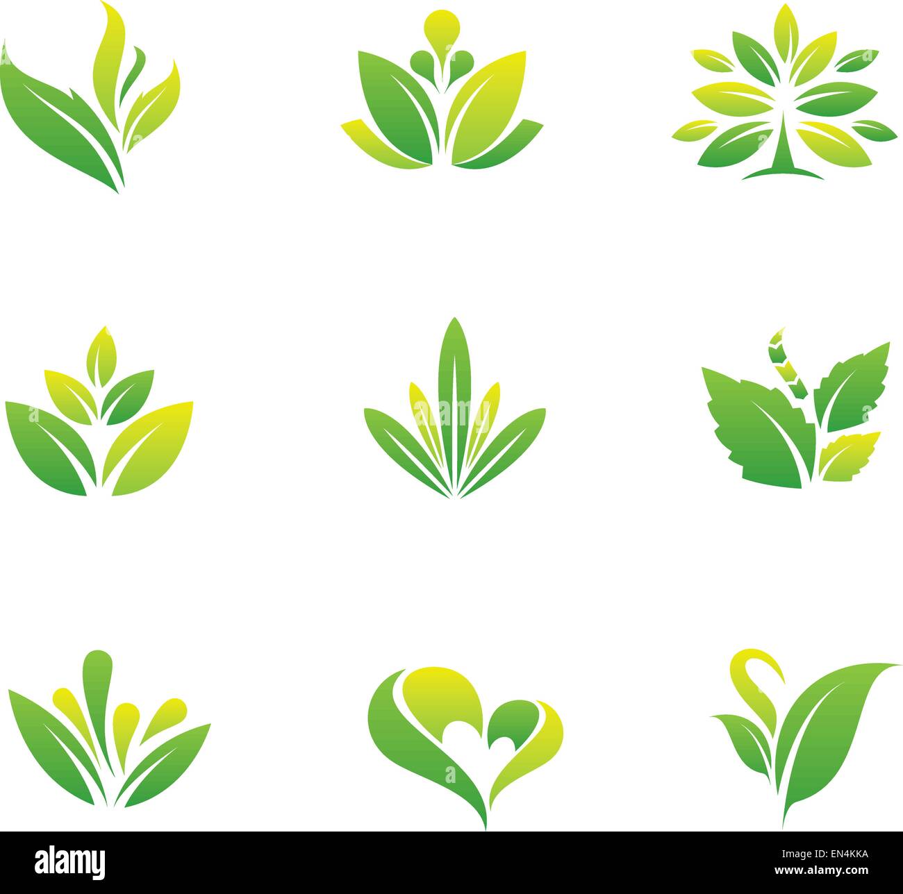 Green nature and tree symbol Stock Vector Image & Art - Alamy