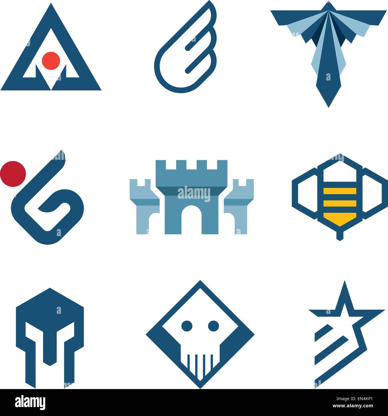 Middle age history style logo castle symbol of strength icon Stock ...