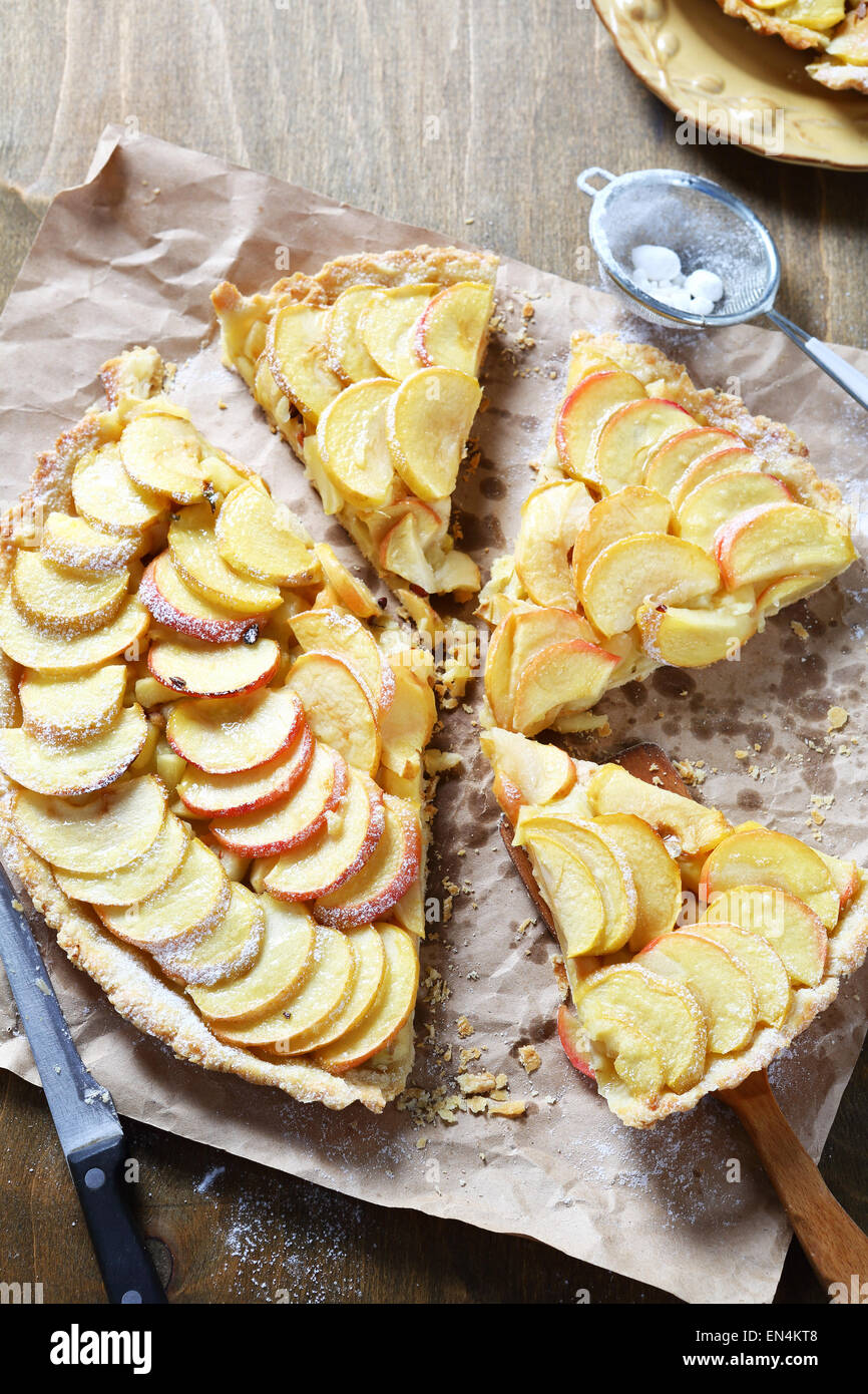 Crispy tart with apples, food Stock Photo - Alamy