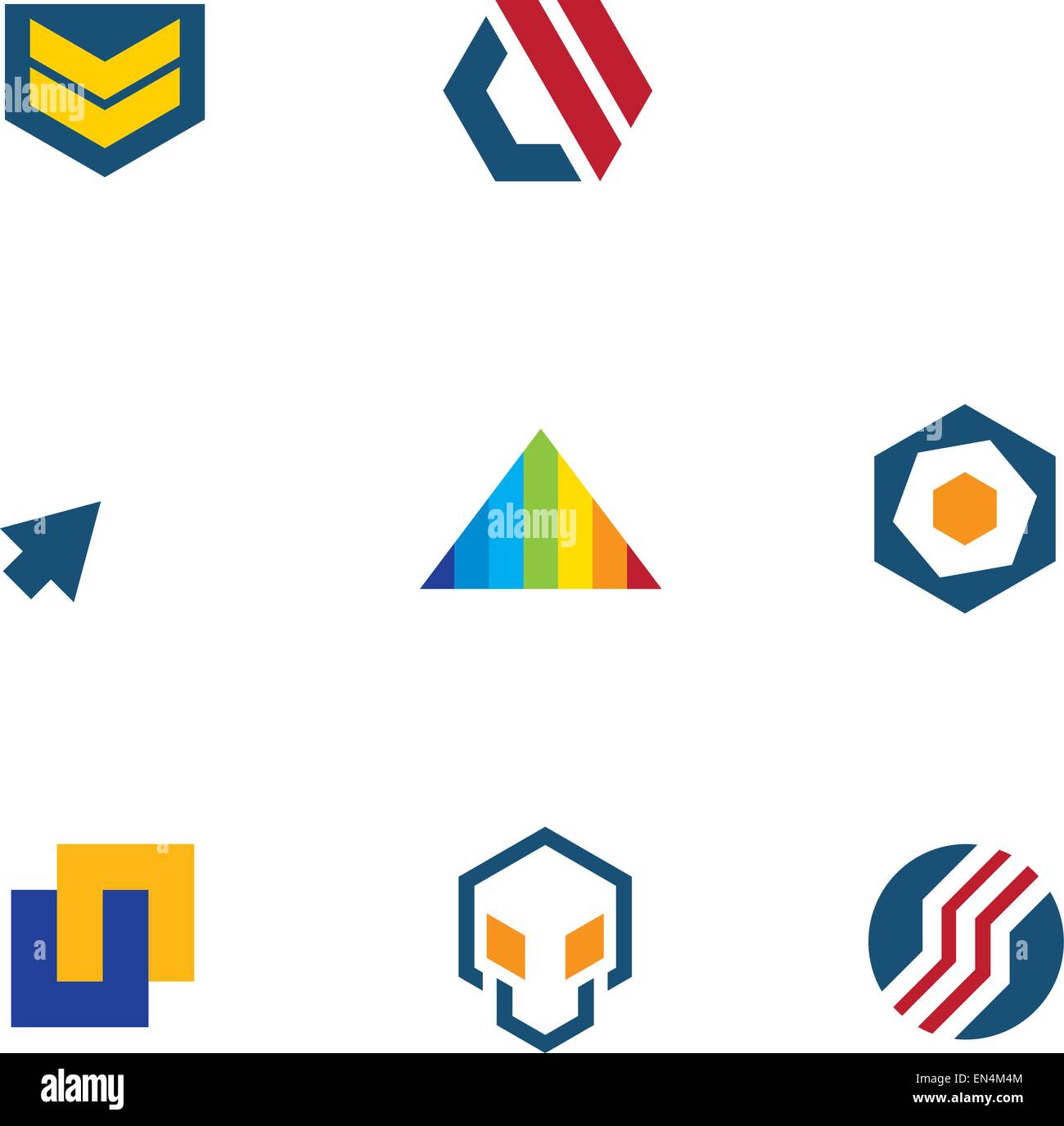 Army badge stripes game developer community computer logo icon set ...