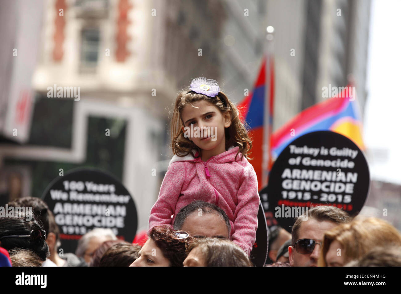 Manhattan, New York, USA. 26th Apr, 2015. Armenian-Americans ...