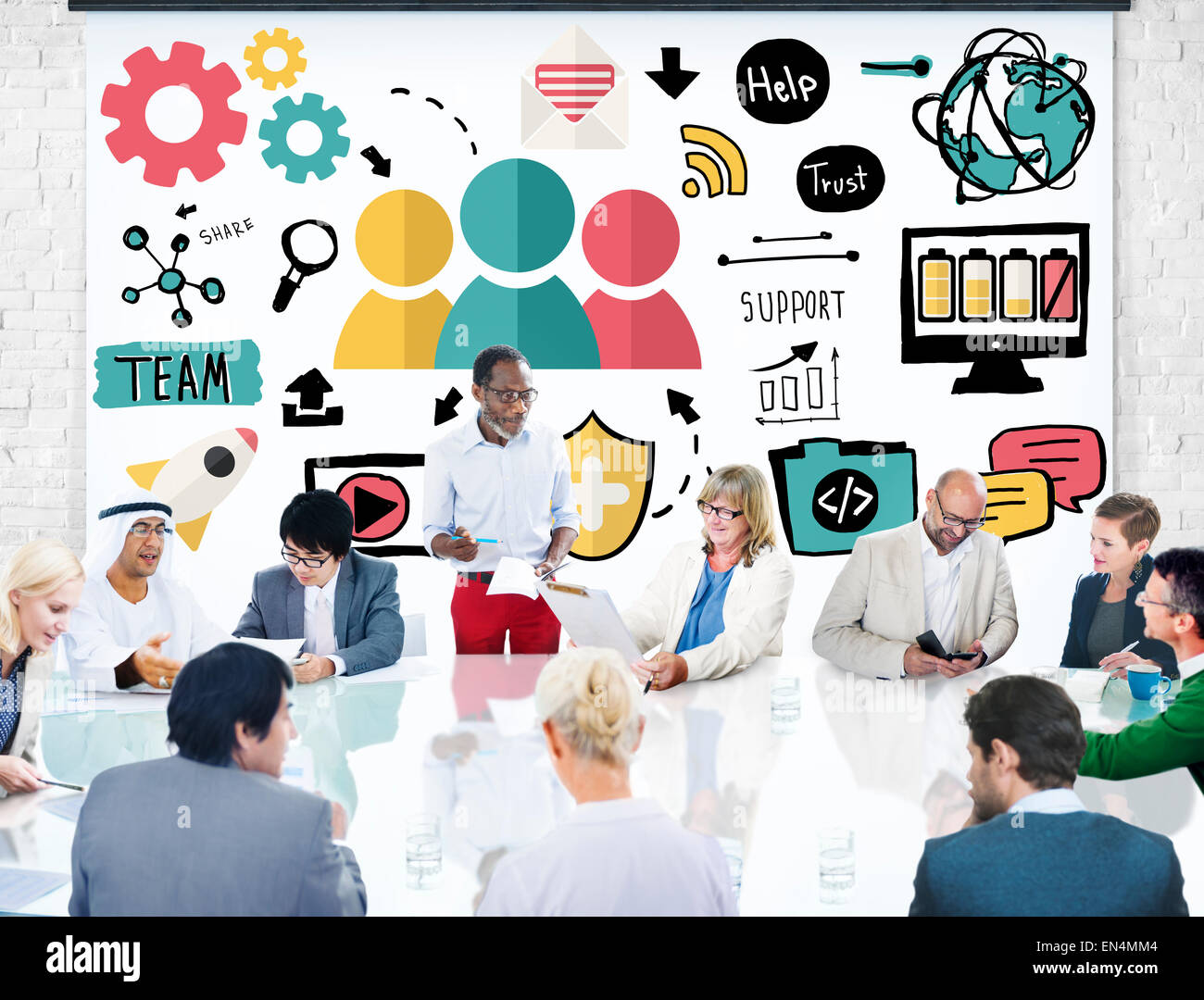 Team Support Care Help Trust Collaboration Concept Stock Photo - Alamy
