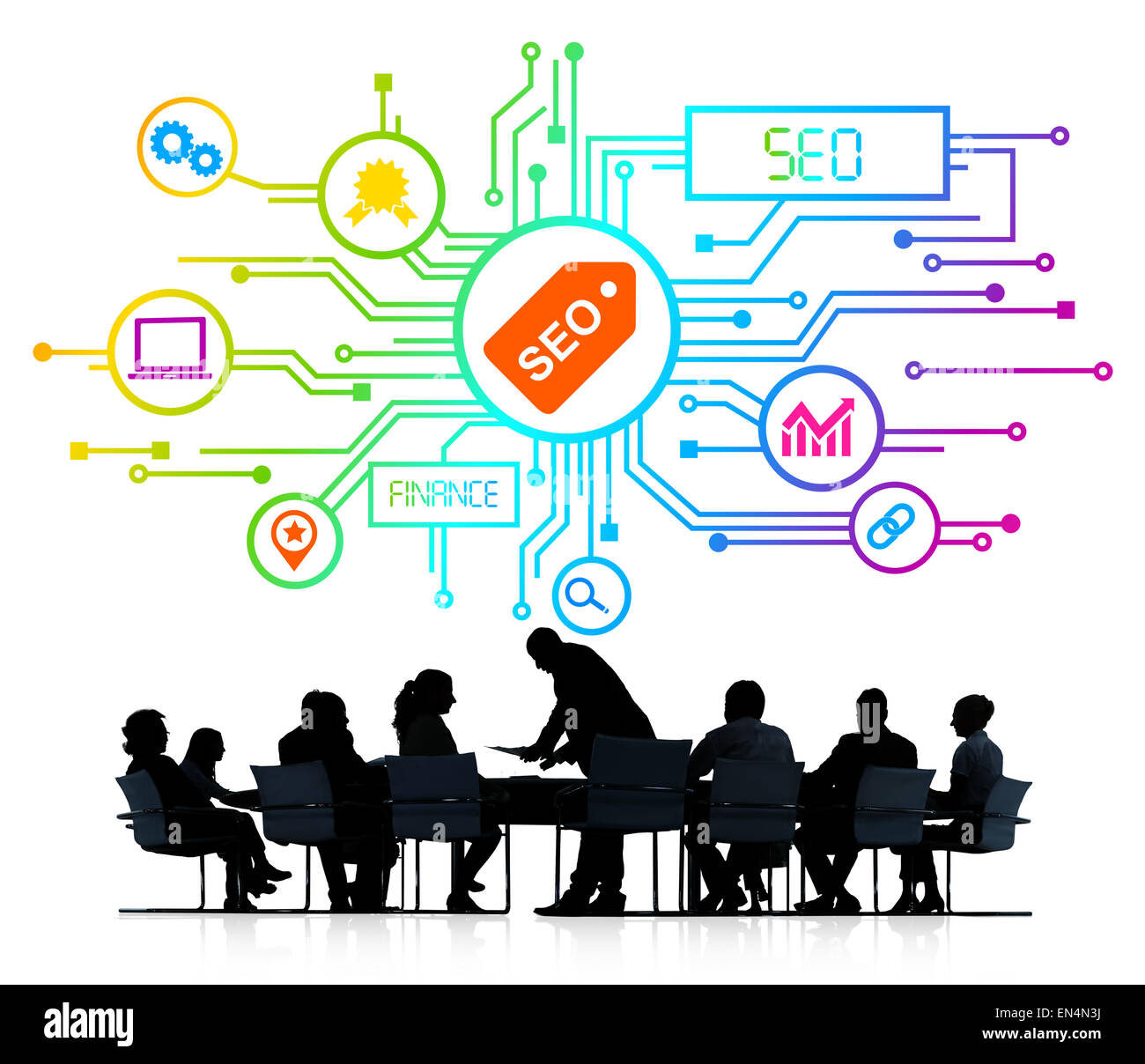 Seo icon set hi-res stock photography and images - Alamy