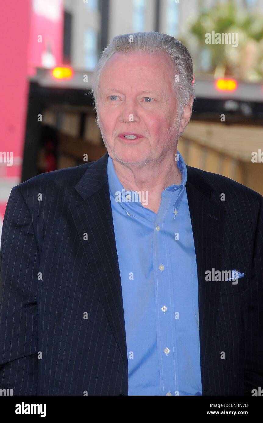 Los Angeles, CA, USA. 27th Apr, 2015. Jon Voight at the induction ...