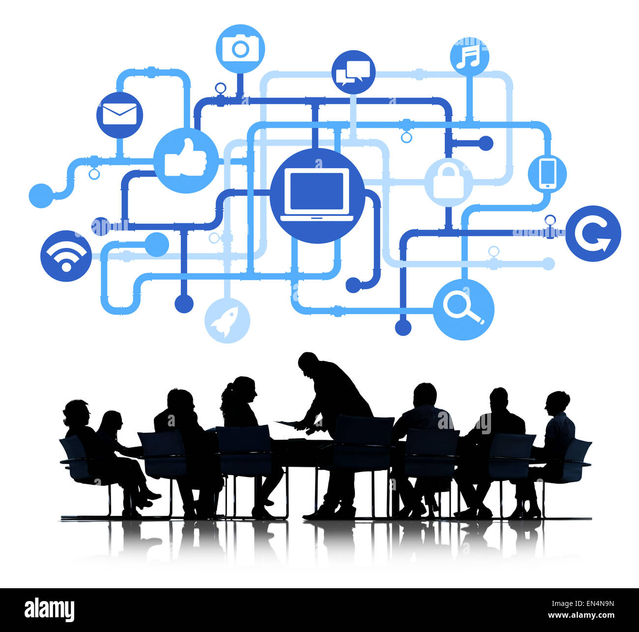 The Social Media Connection Stock Photo - Alamy