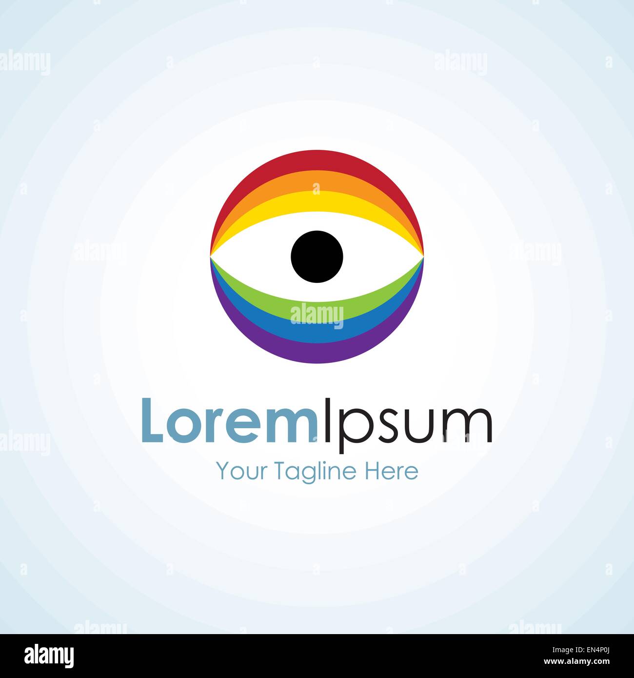Light spectrum eye icon simple elements logo Stock Vector Image & Art ...