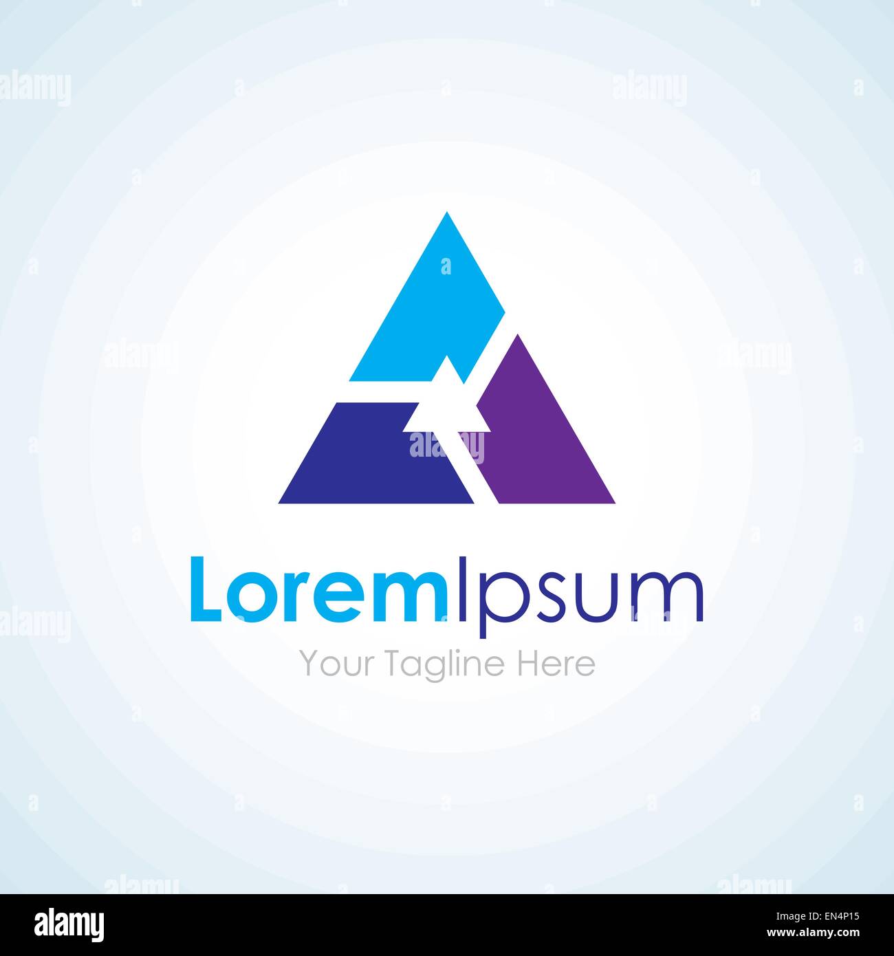 Succesful partnership group teamwork technology triangle concept ...