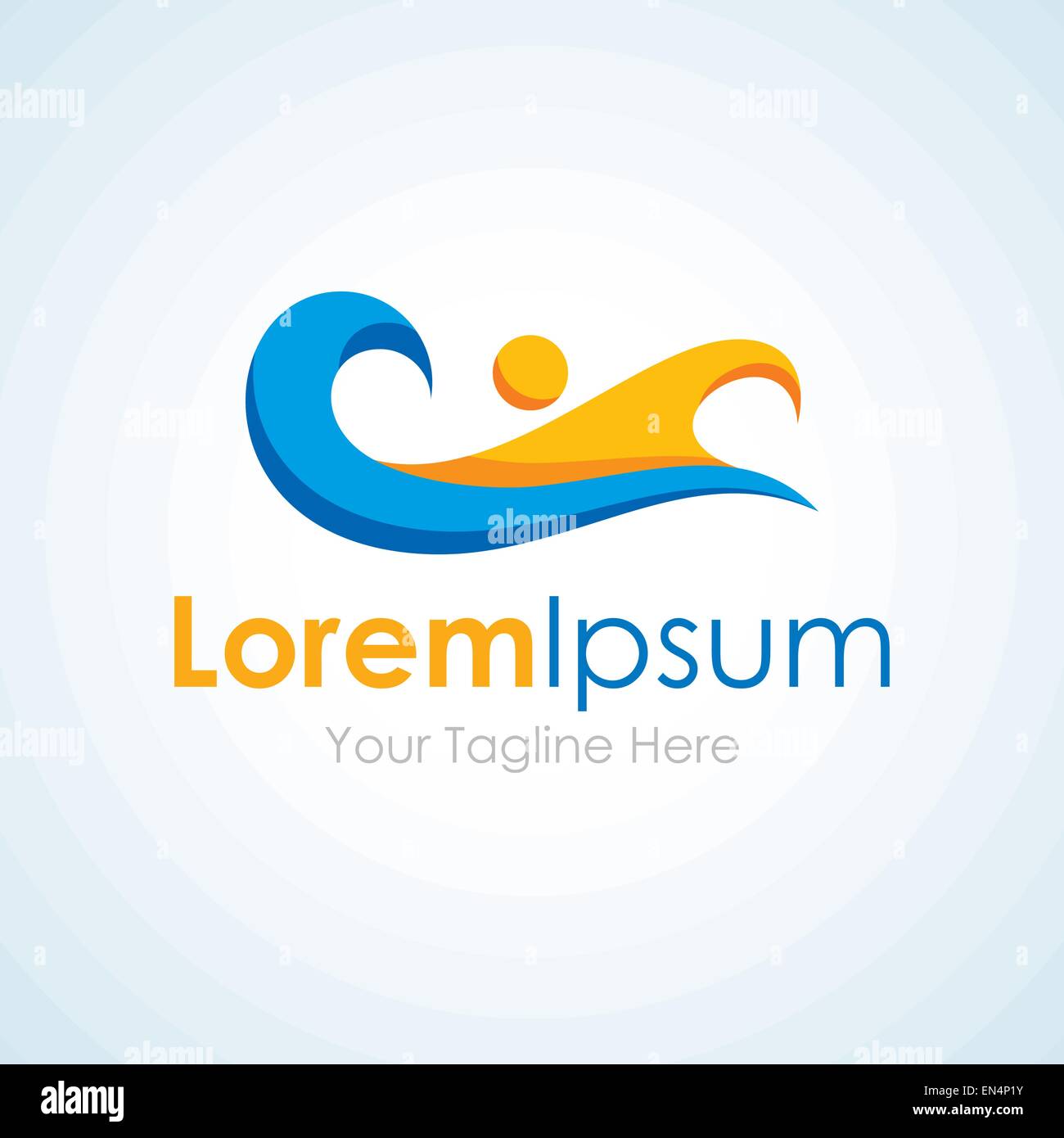 Super swimming championship man concept elements icon logo Stock Vector ...