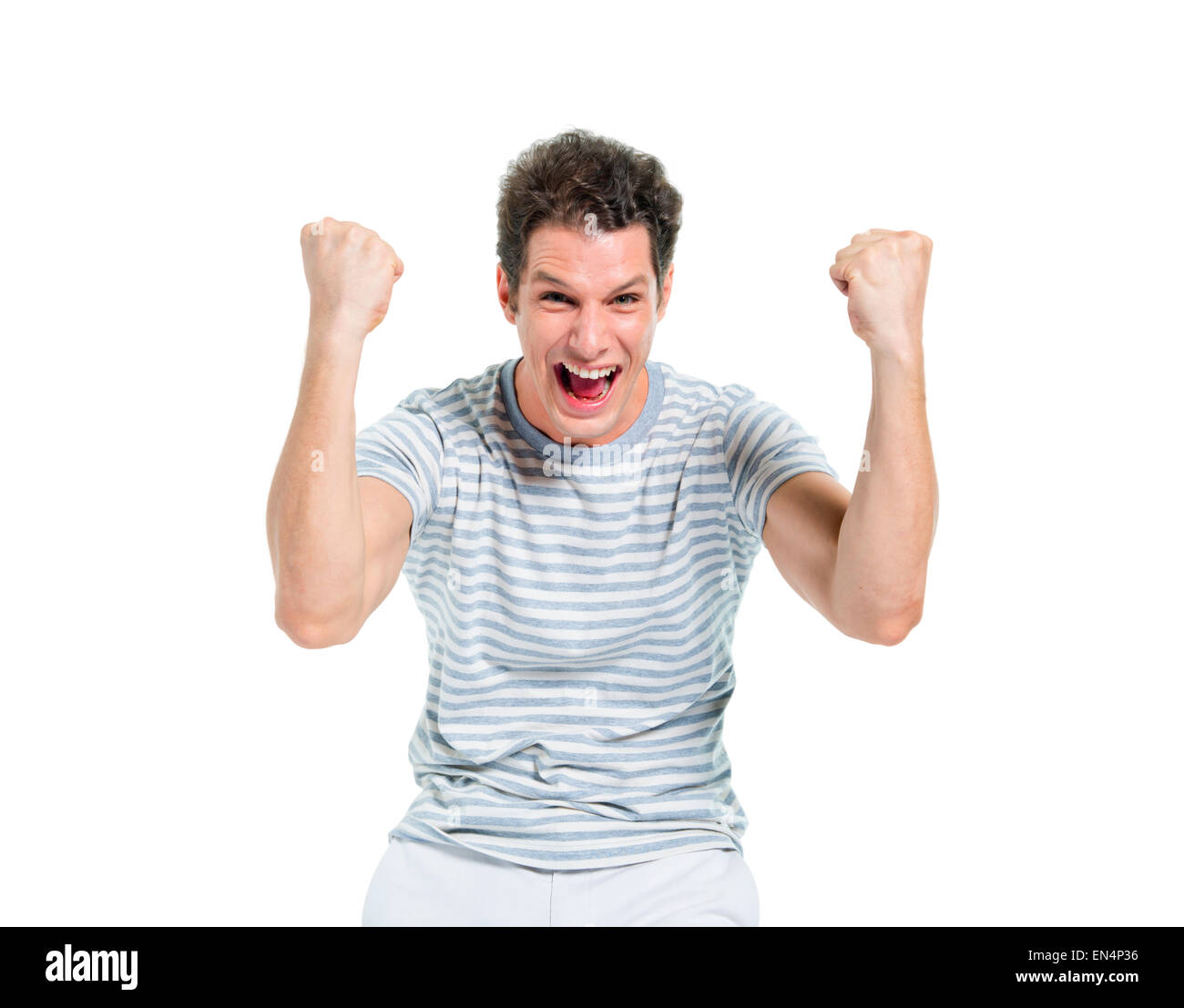 Celebrating man hi-res stock photography and images - Alamy