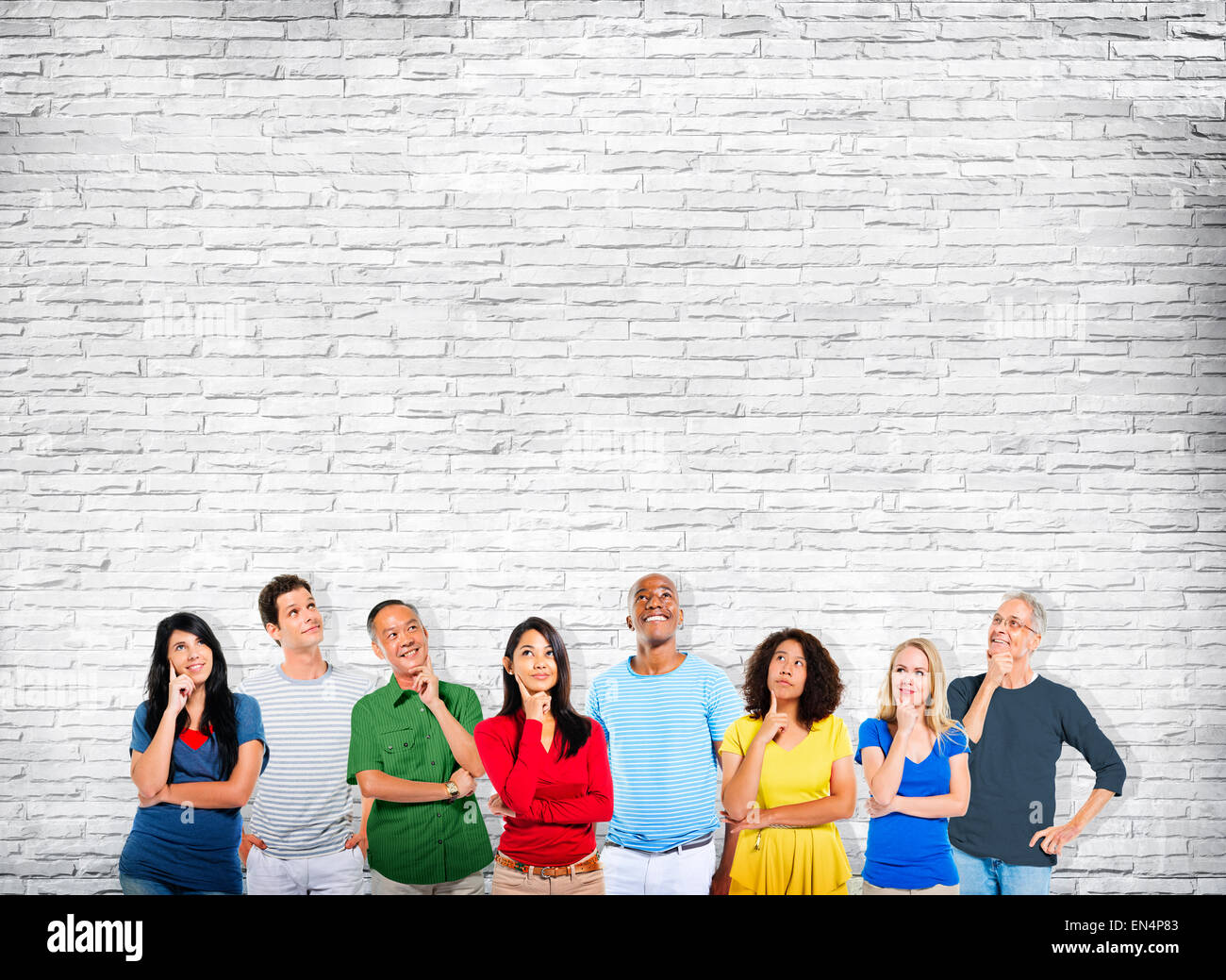 Group Of People Thinking