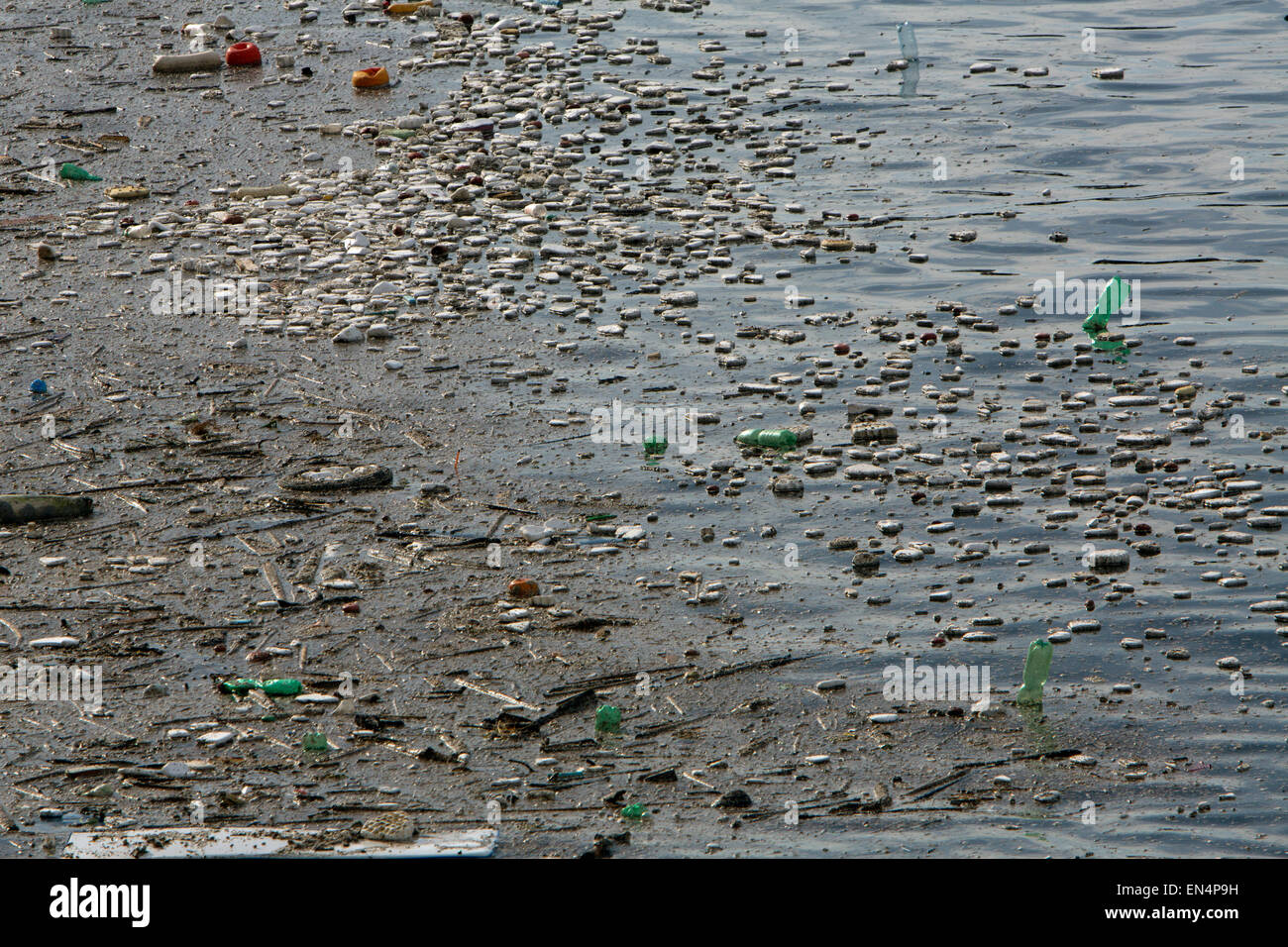 plastic pollution at the Italian coast near Naples Stock Photo - Alamy