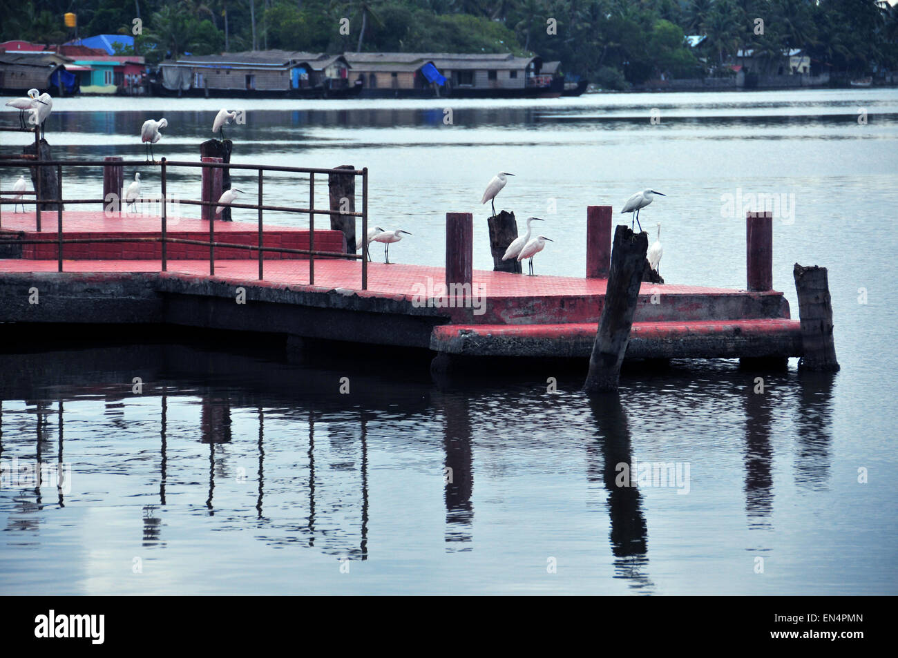 Beautiful view of a boat jetty Stock Photo - Alamy
