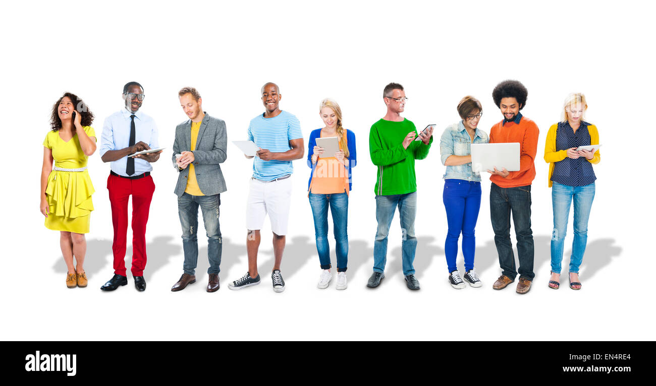 Business People Using Digital Devices Stock Photo - Alamy