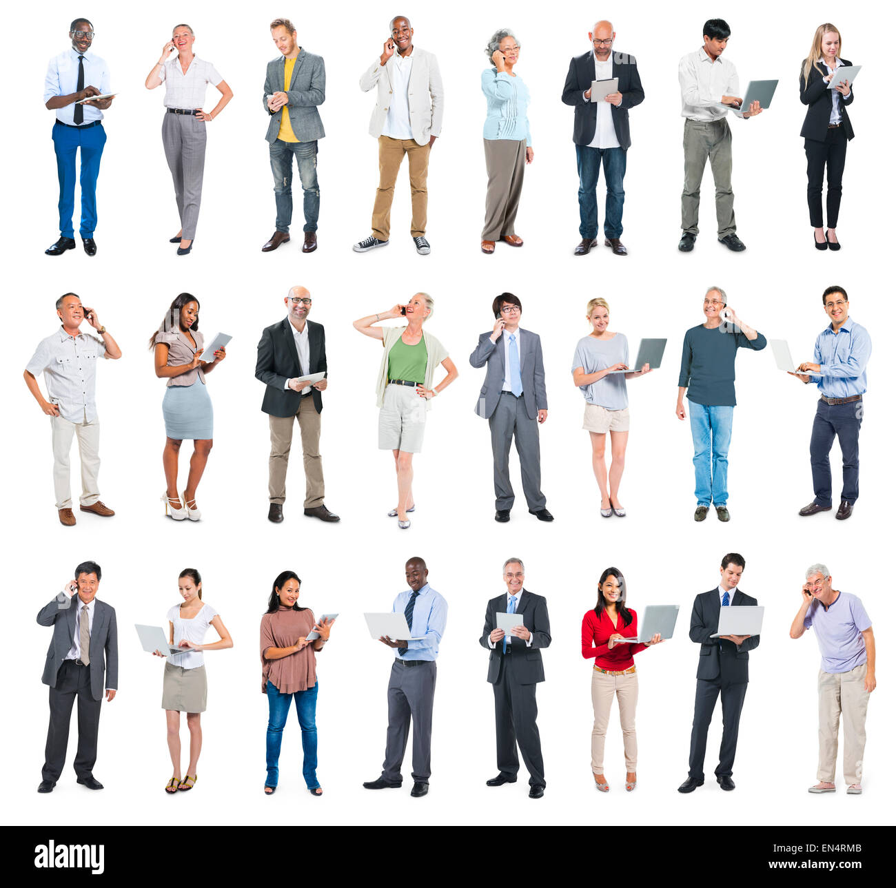 Using mobile devices Cut Out Stock Images & Pictures - Alamy