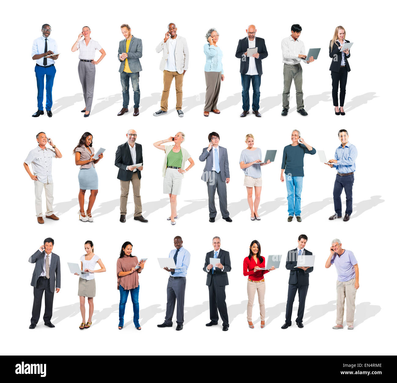 Using mobile devices Cut Out Stock Images & Pictures - Alamy