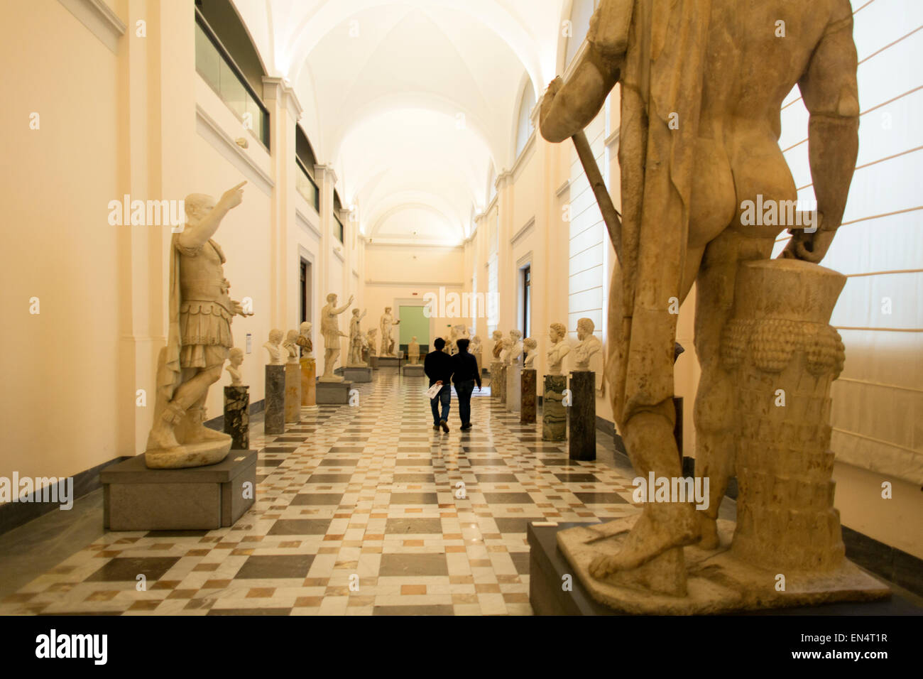 ancient roman art in the National Archaeological Museum in Naples Stock ...