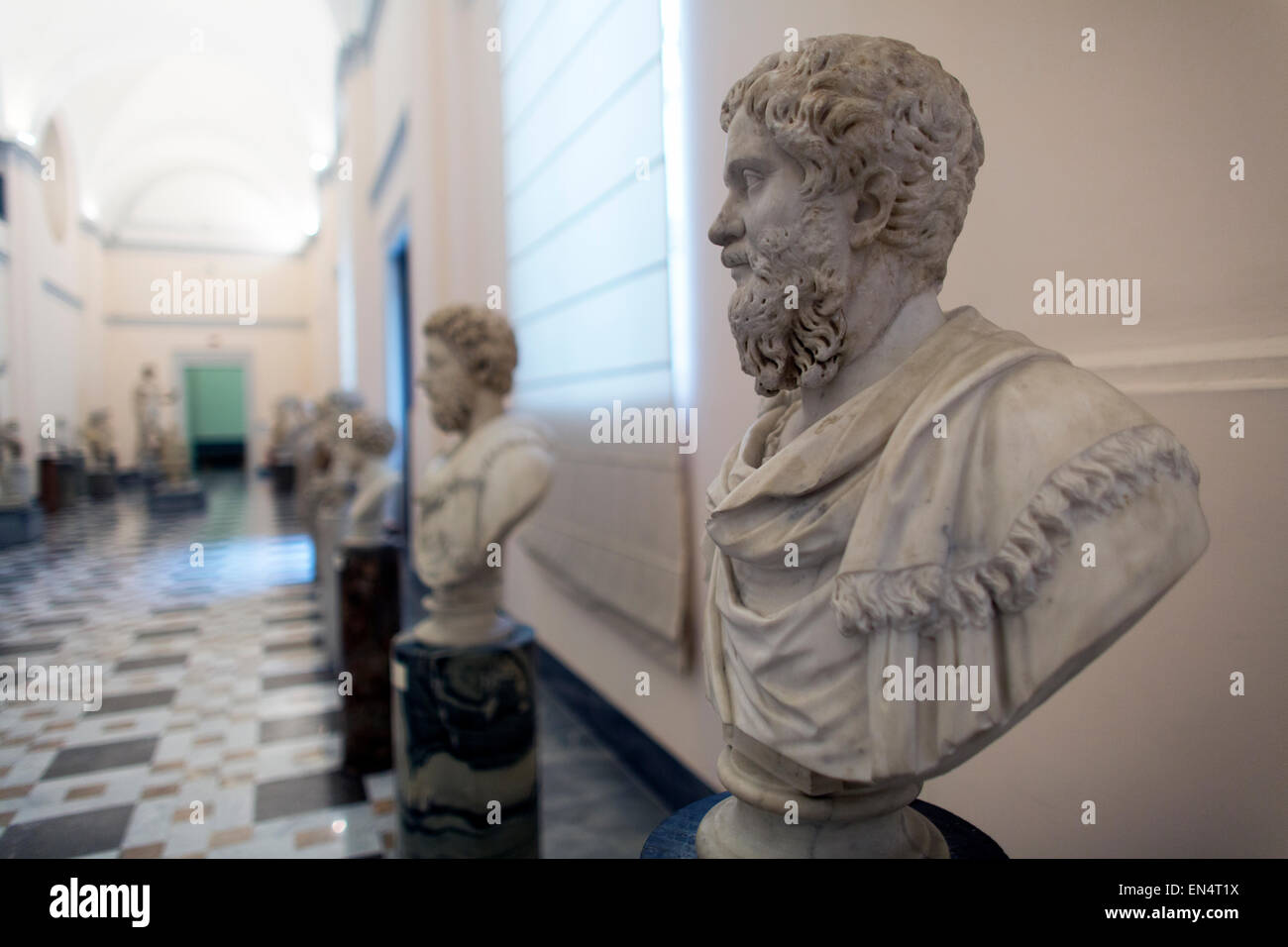 ancient roman art in the National Archaeological Museum in Naples Stock ...