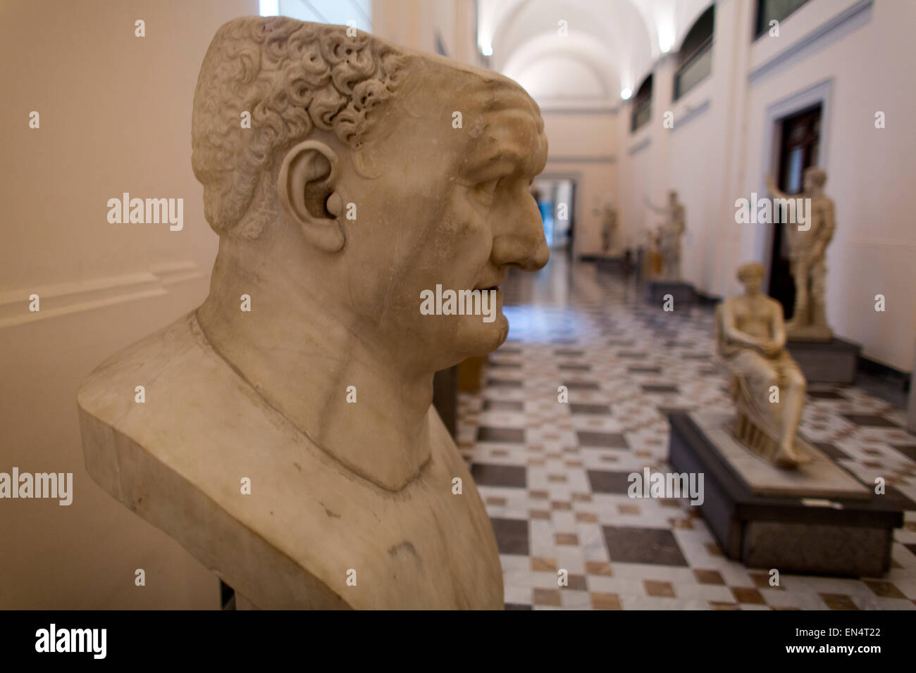 ancient roman art in the National Archaeological Museum in Naples Stock ...