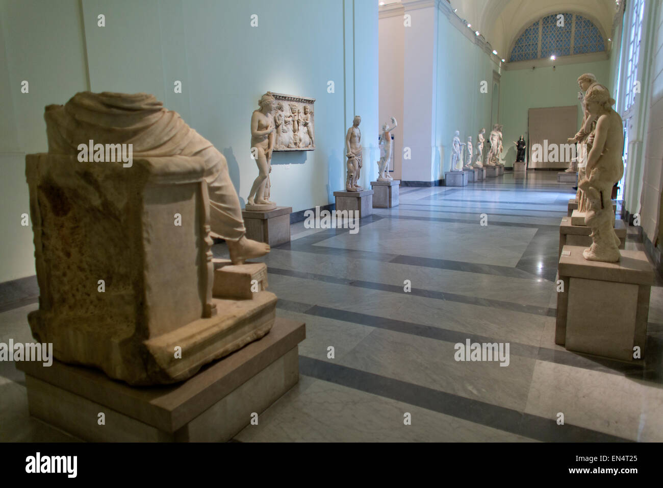 ancient roman art in the National Archaeological Museum in Naples Stock ...