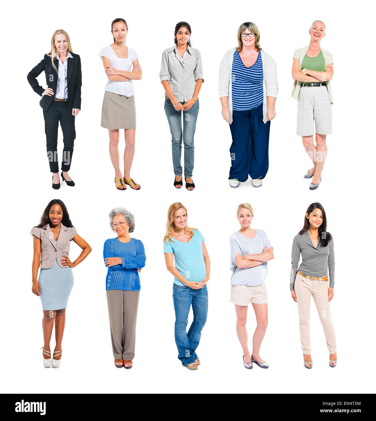 Group of Multiethnic Diverse Independent Women Stock Photo - Alamy