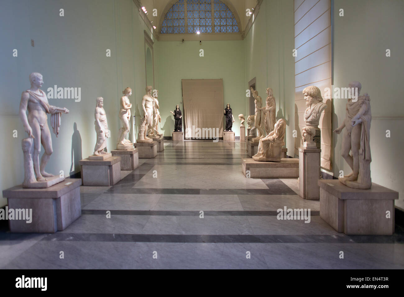 ancient roman art in the National Archaeological Museum in Naples Stock ...