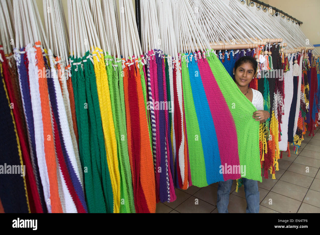 hammock factory in nicaragua Stock Photo - Alamy