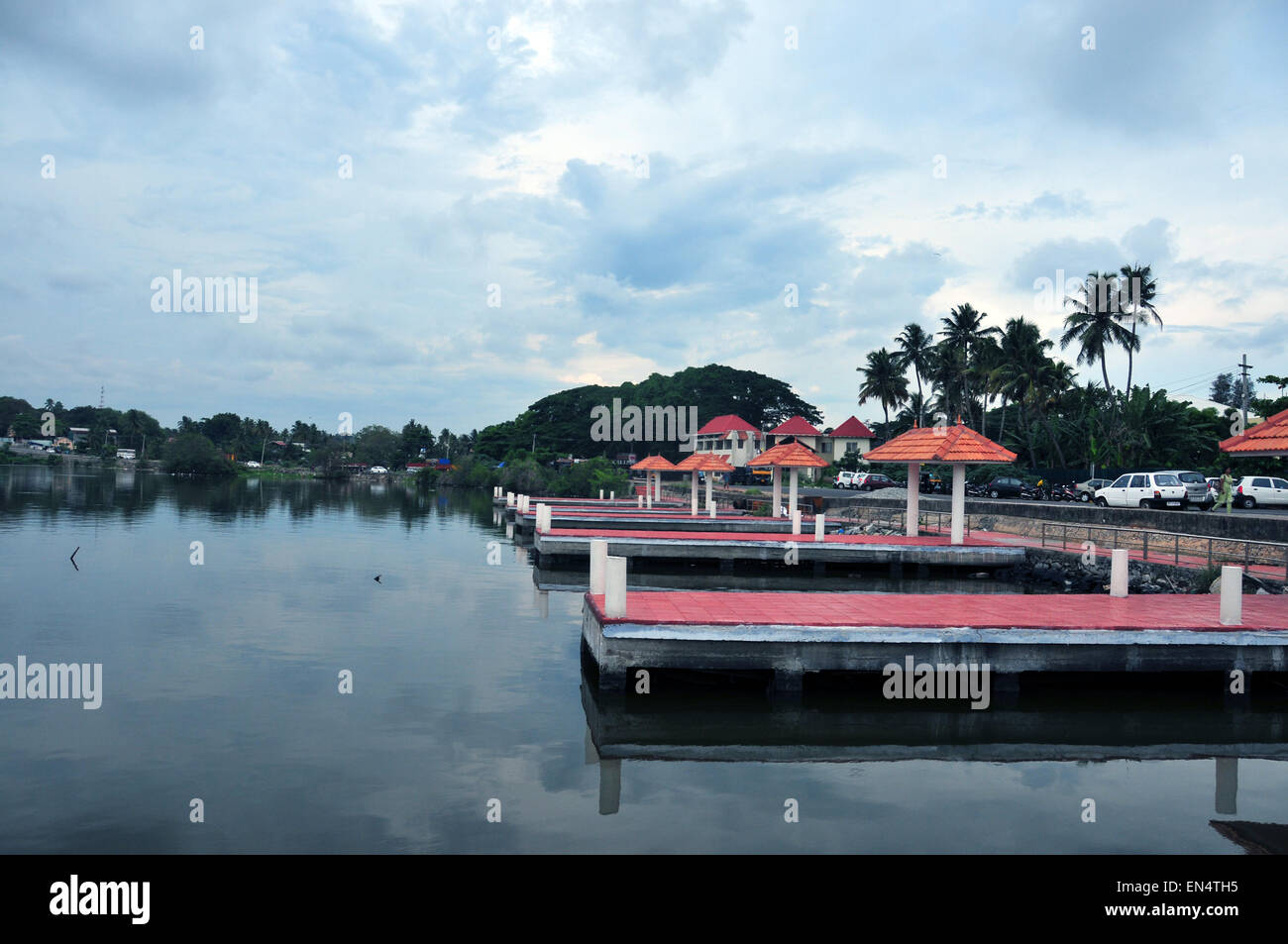 Beautiful view of a boat jetty Stock Photo - Alamy