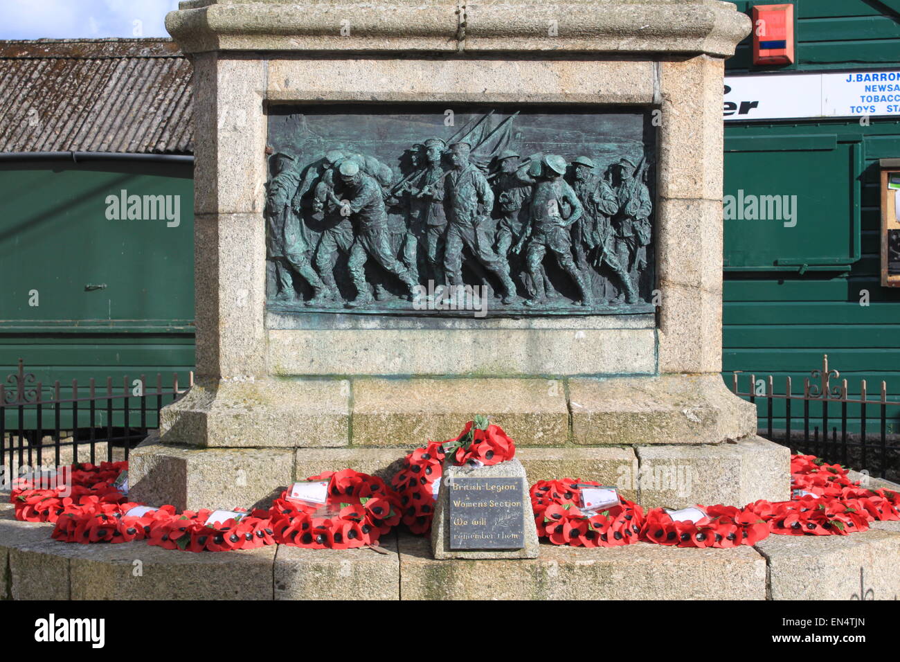 first world war memorial in newlyn west cornwall in summer Stock Photo ...