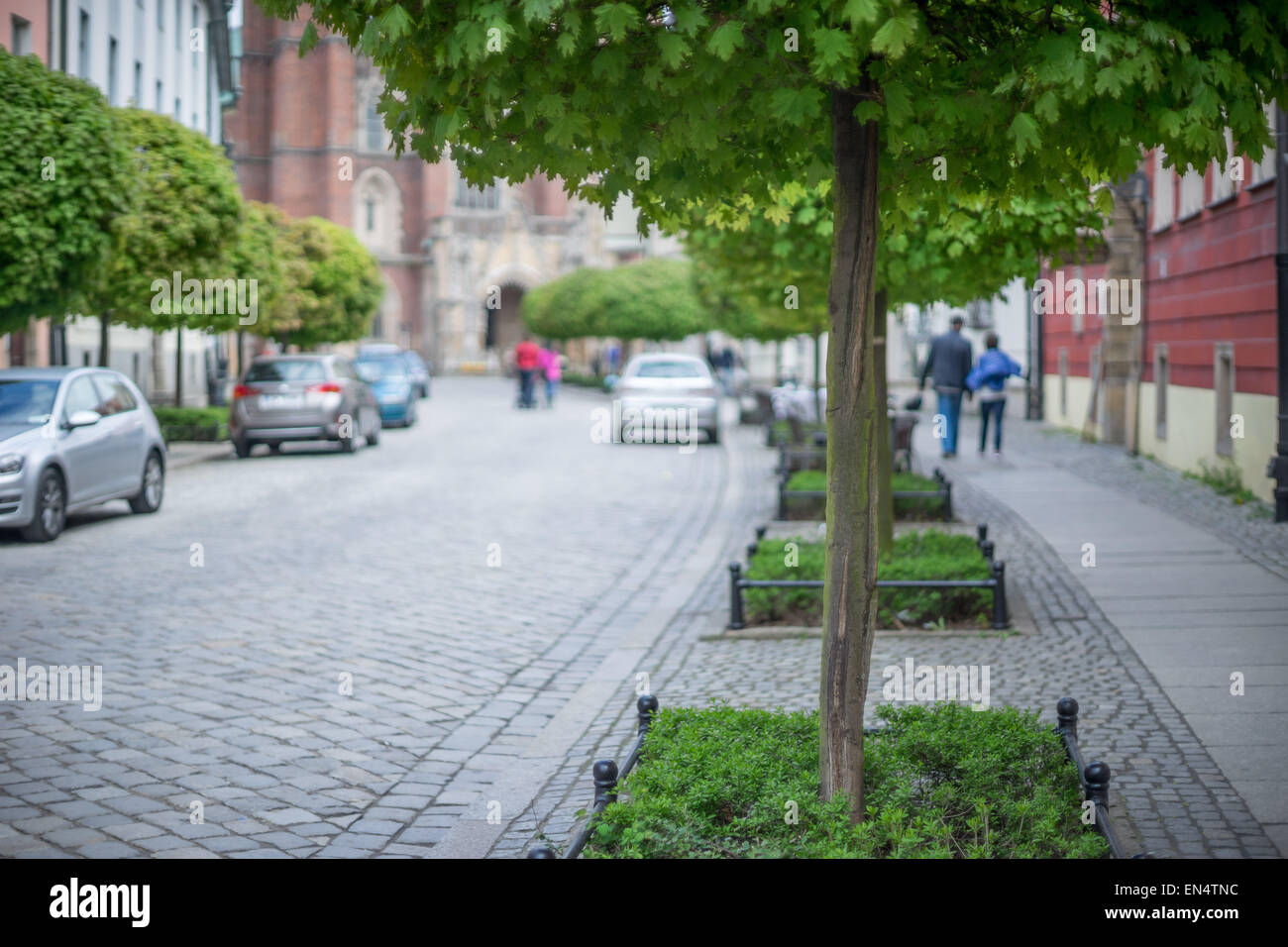 Wroclaw Ostrow Tumski Katedralna Street Stock Photo - Alamy