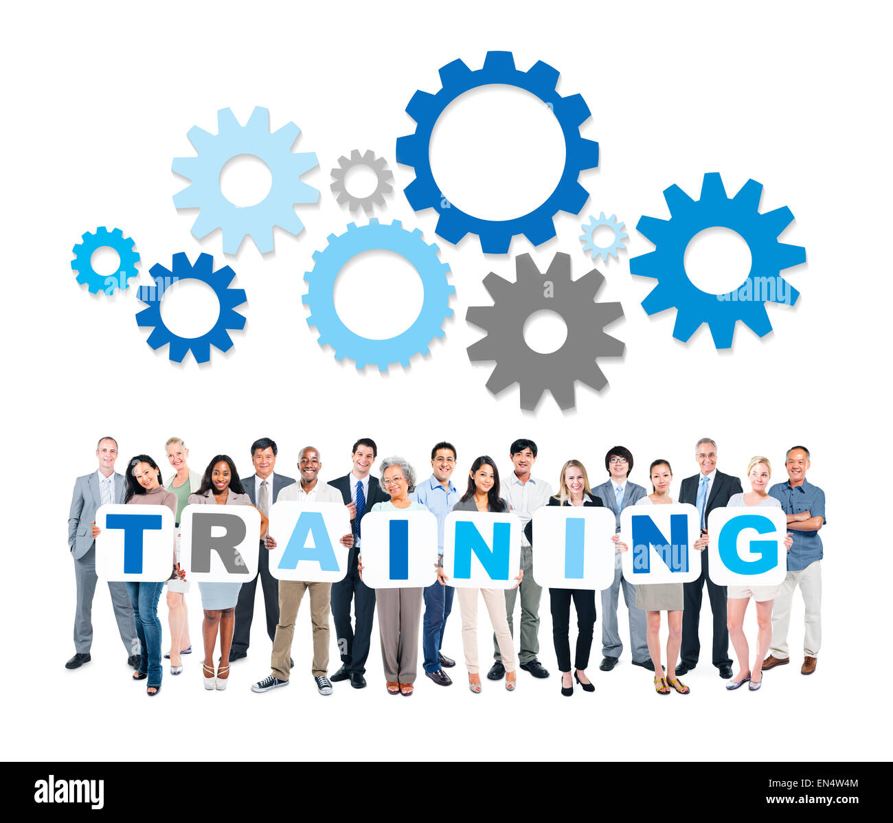 Worker training ethnic Cut Out Stock Images & Pictures - Alamy