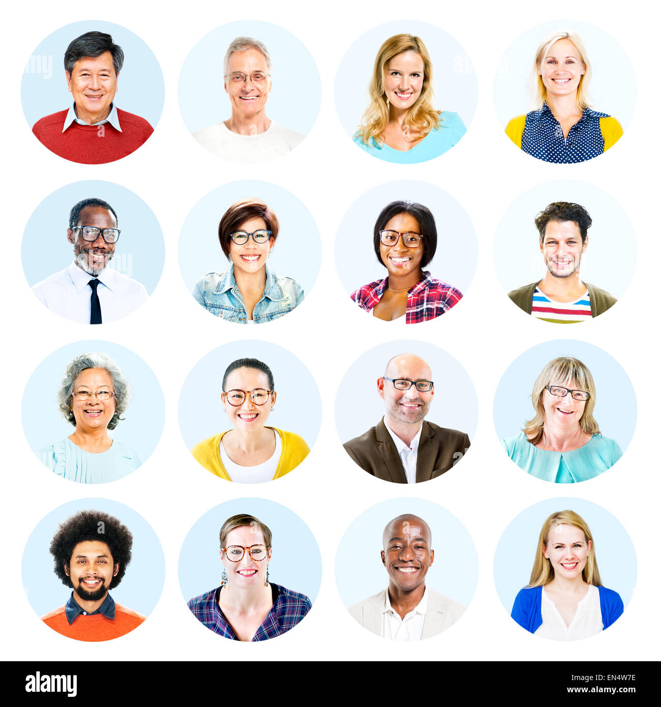 Multi ethnic face collage hi-res stock photography and images - Alamy