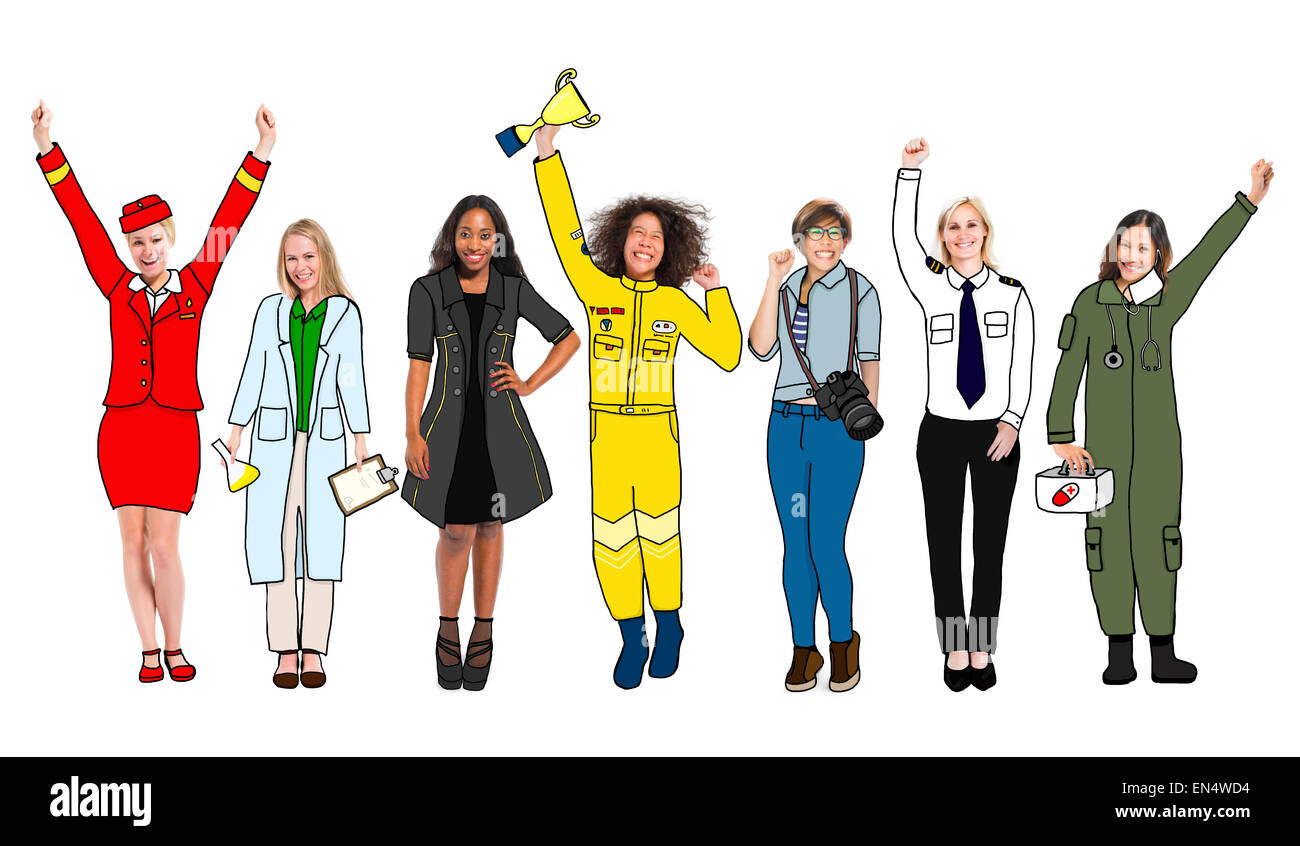 Different jobs Cut Out Stock Images & Pictures - Alamy