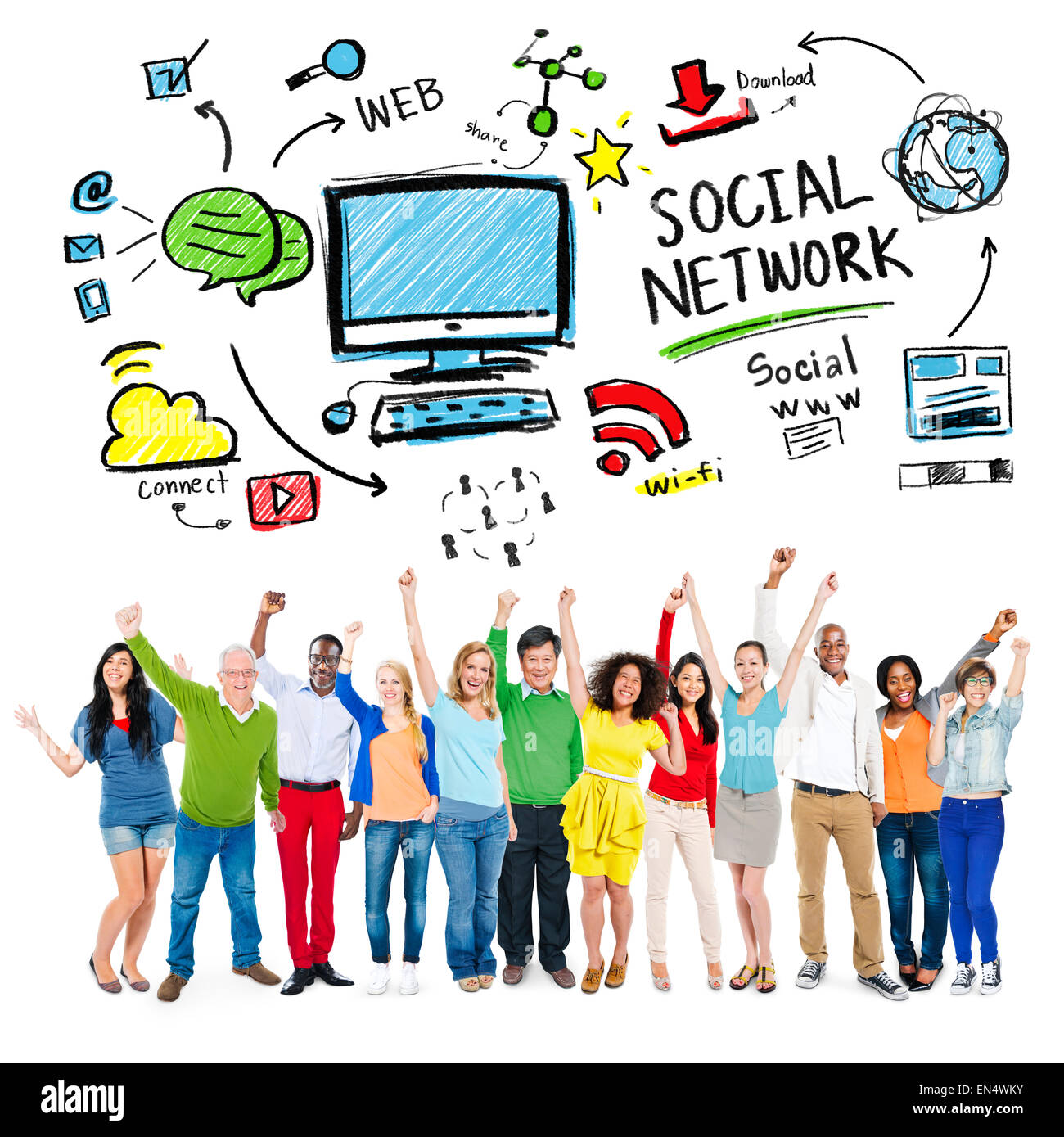 Network celebration hi-res stock photography and images - Alamy