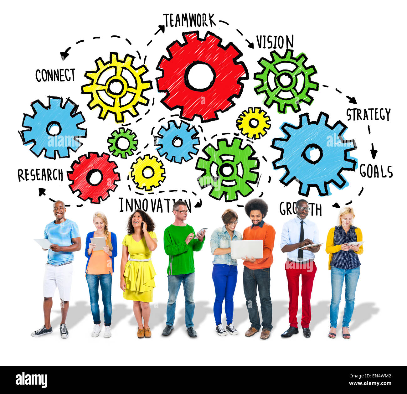 Team Teamwork Goals Strategy Vision Business Support Concept Stock ...