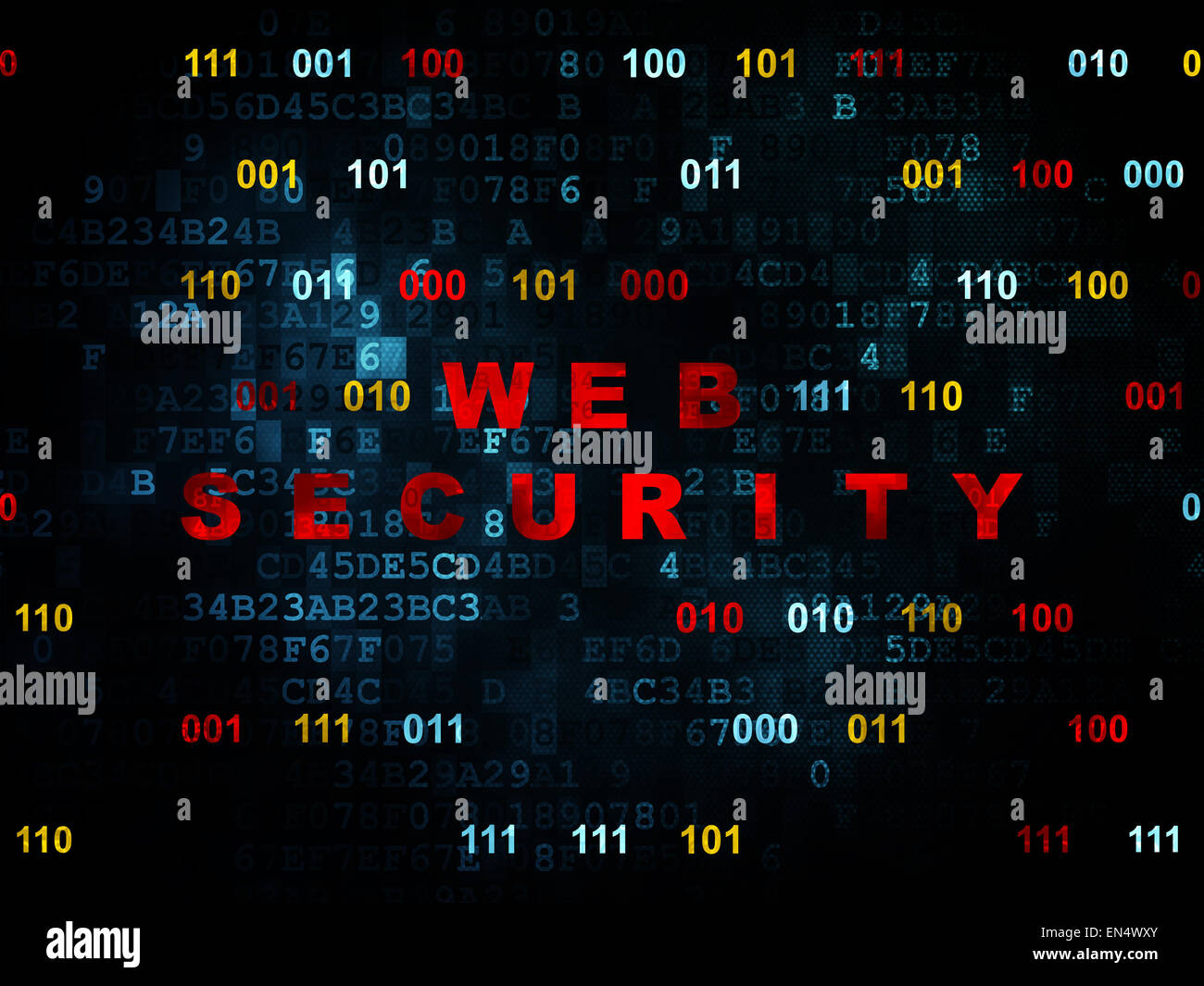 Security concept: Web Security on Digital background Stock Photo - Alamy