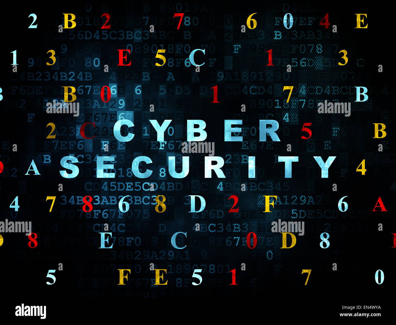 Safety concept: Cyber Security on Digital background Stock Photo - Alamy
