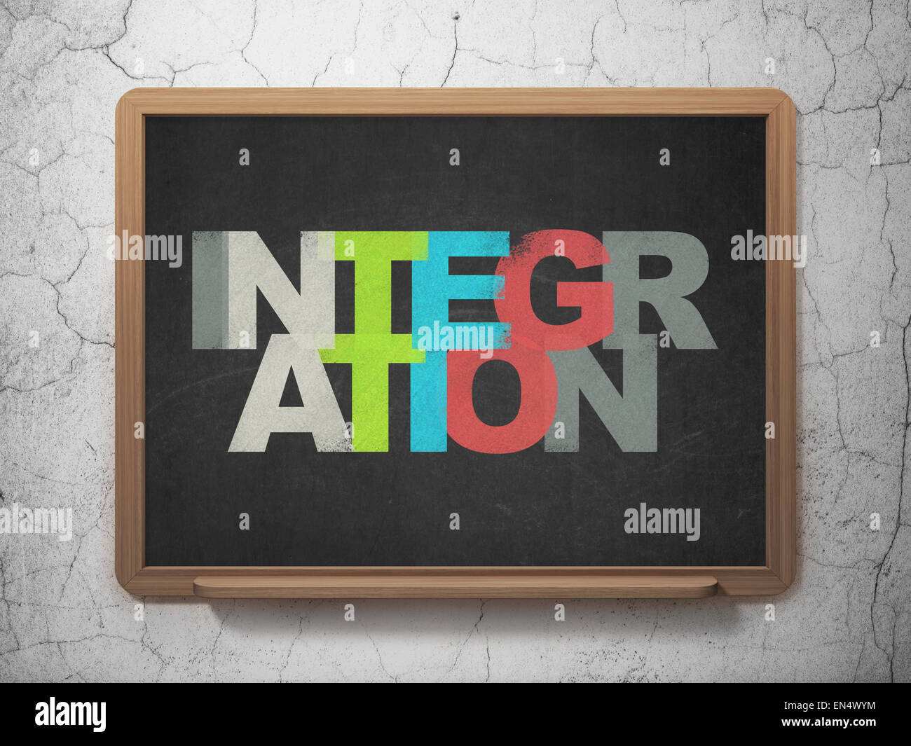 Business concept: Integration on School Board background Stock Photo ...