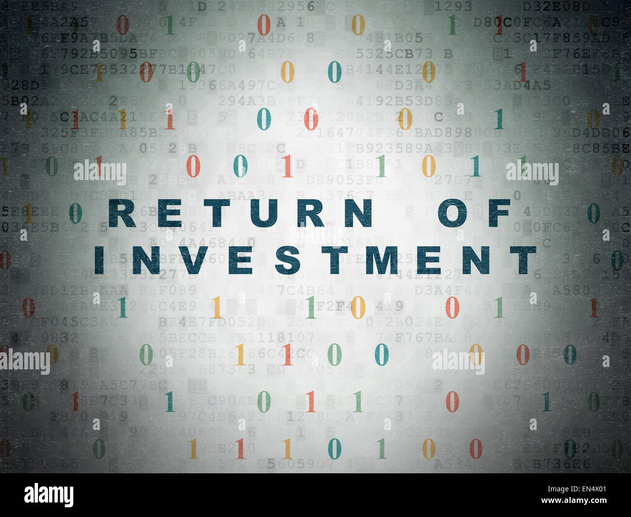 Finance concept: Return of Investment on Digital Paper Stock Photo - Alamy